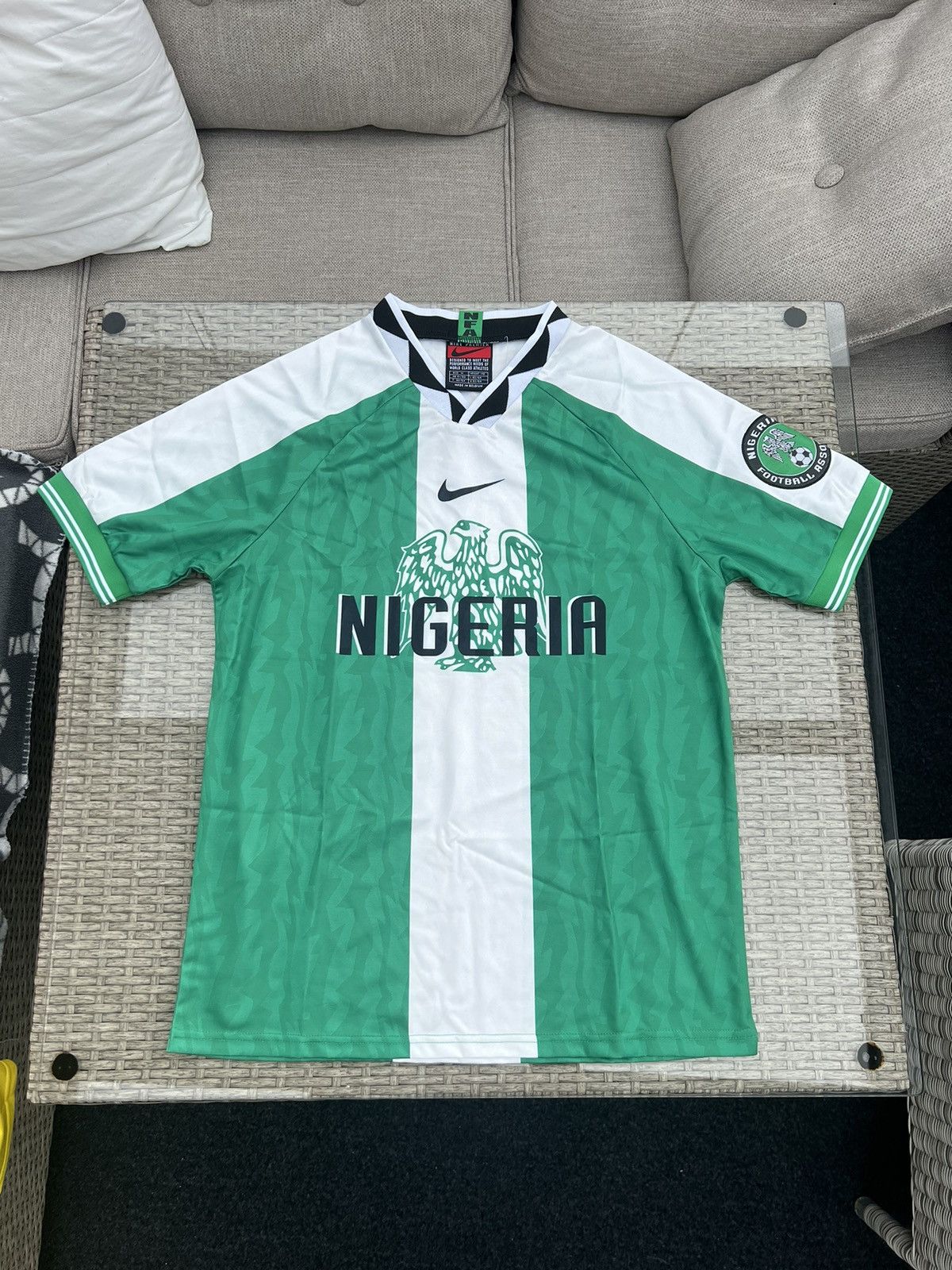 Nike Vintage 1996 Nigeria home Kit | Grailed
