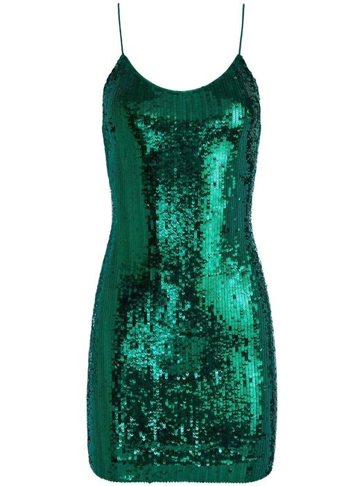 Alice + Olivia alice + olivia Green Nelle Sequin Mini Slip Dress, 4 ... Alice + Olivia alice + olivia Green Nelle Sequin Mini Slip Dress, 4 ...