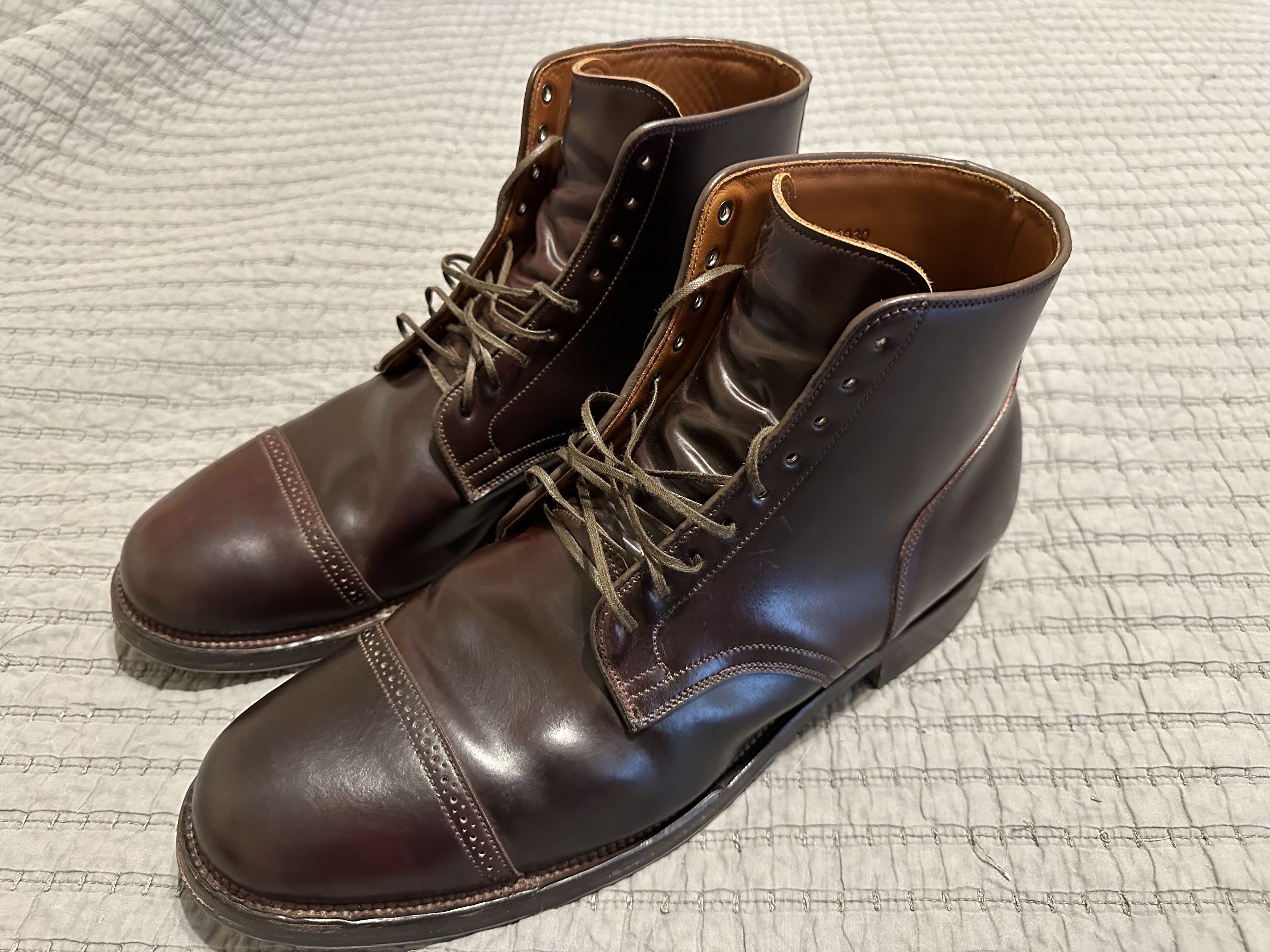 Viberg Viberg 2030 BCT size-12 Color 8 Shell Cordovan Service Boot ...