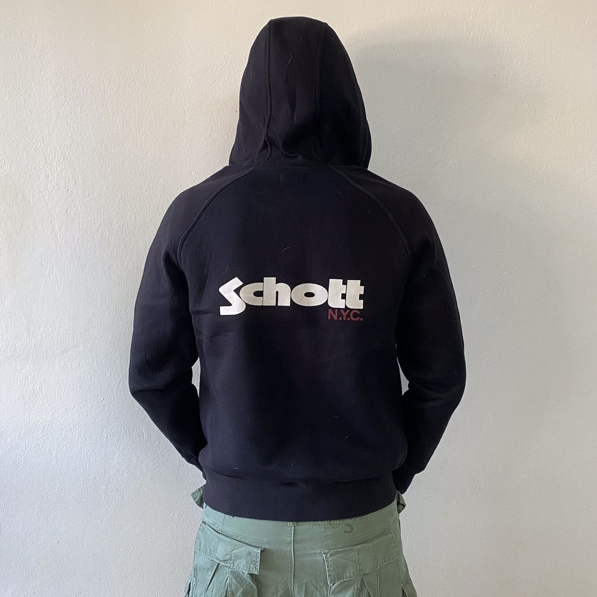 Vintage Schott NYC Fleece Bomber Jacket | Grailed