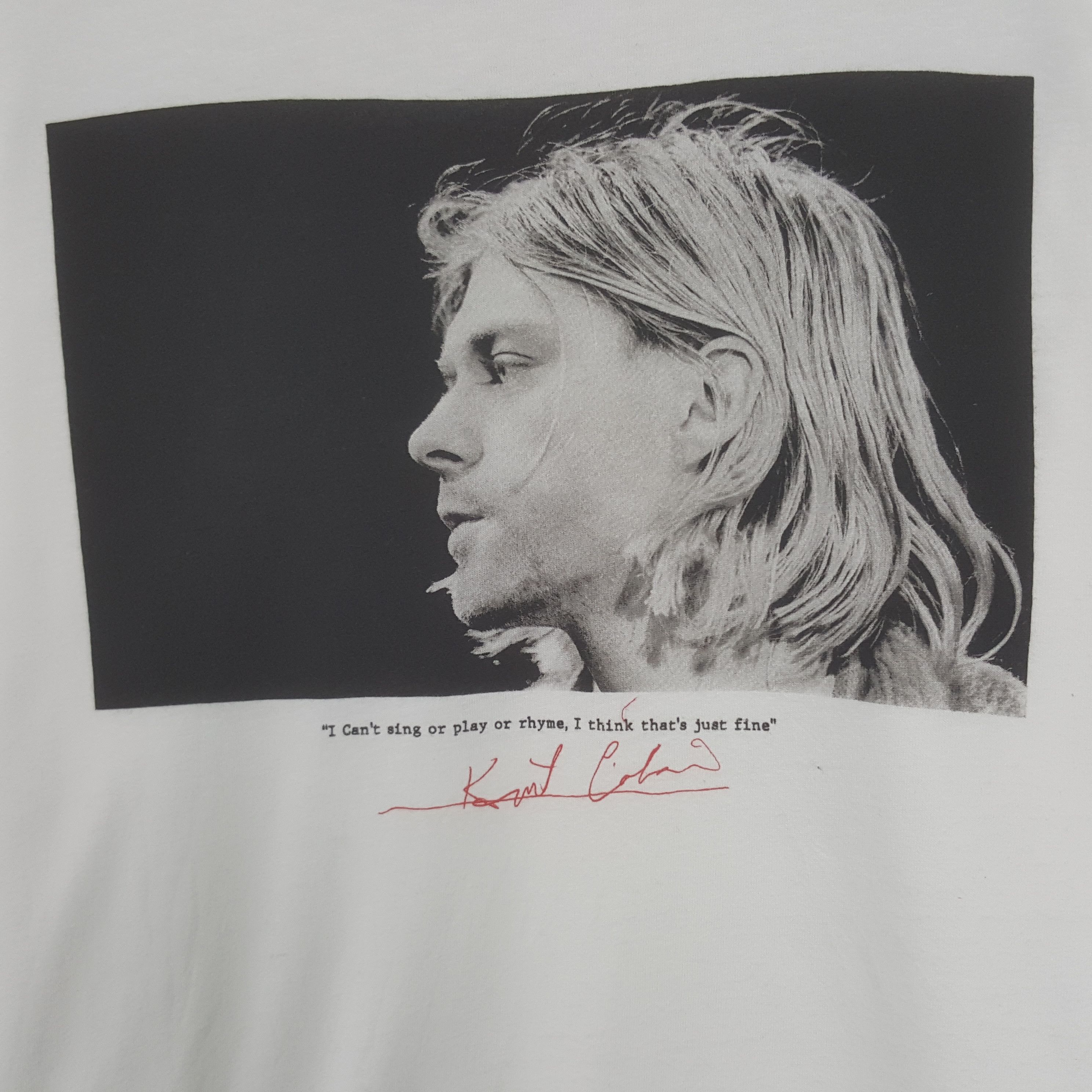 Vintage × Zara Vintage Kurt Cobain Nirvana x Zara Tshirt | Grailed