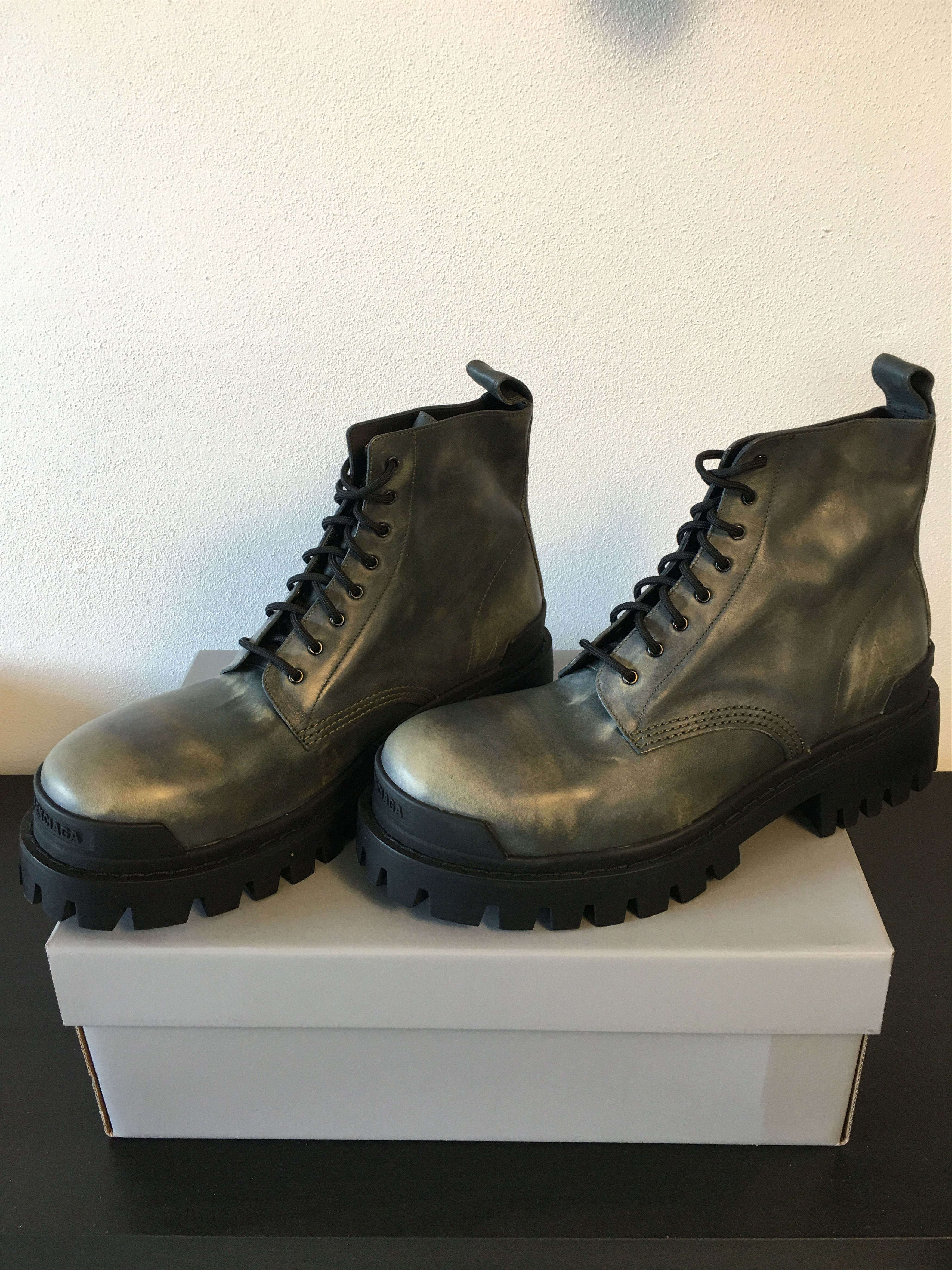 Balenciaga Strike Boots Worn - Out Effect | Grailed