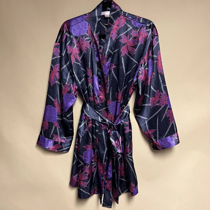 Victoria's Secret Victorias Secret 90s Y2K Floral Satin Robe | Grailed