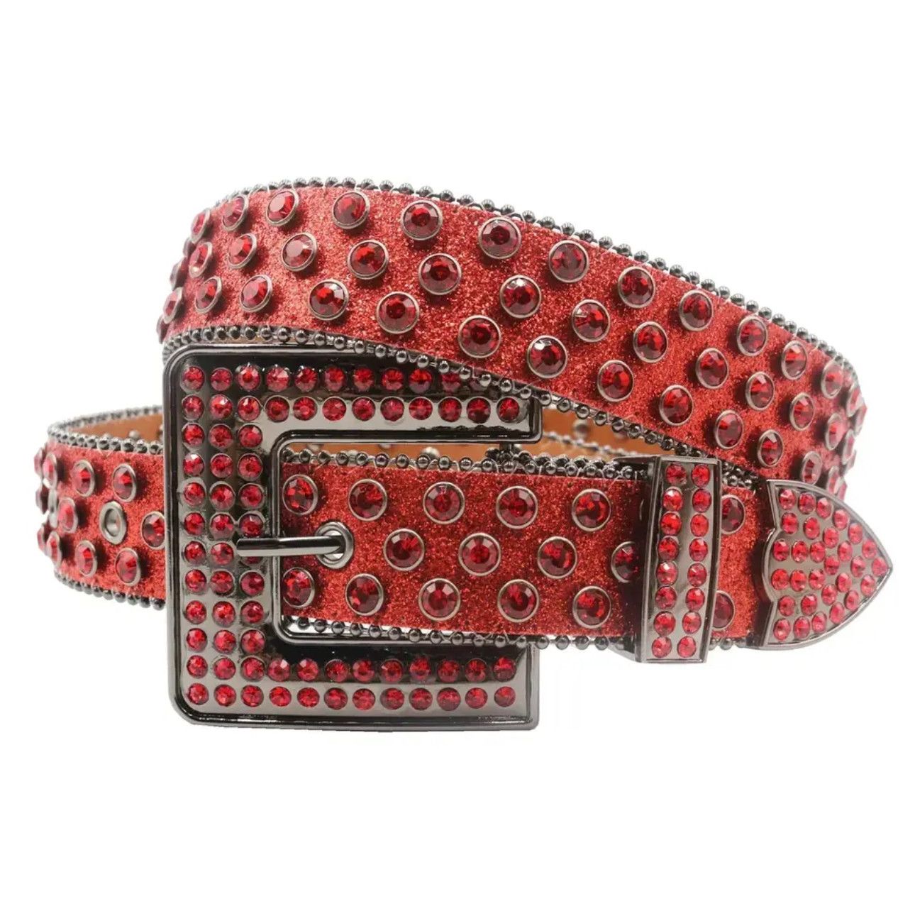 Vintage Western Rhinestone BB Style Belt | Grailed