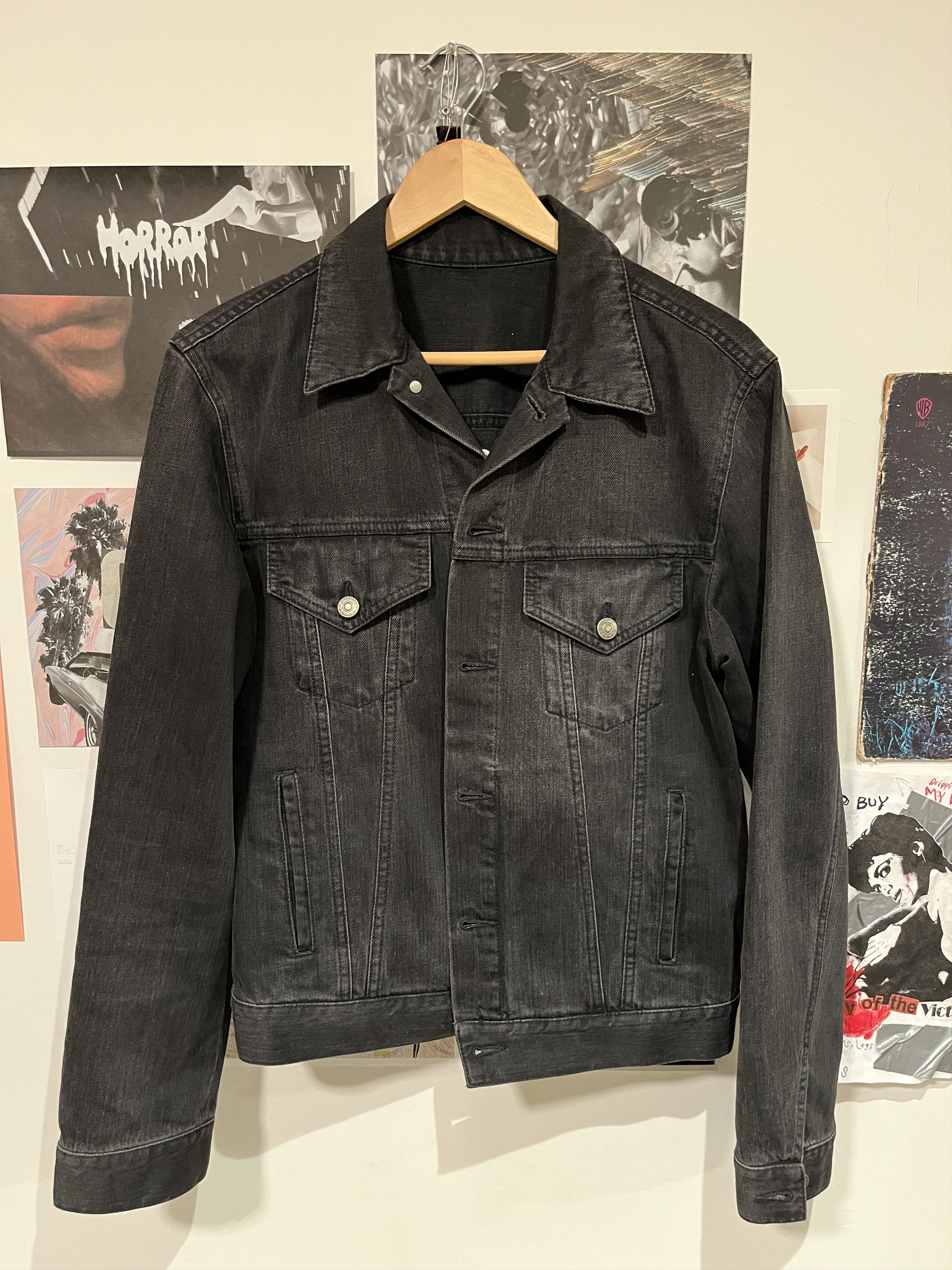 Gucci Gucci Denim Jacket 2017 - Black - Chain-stitched Hydra | Grailed