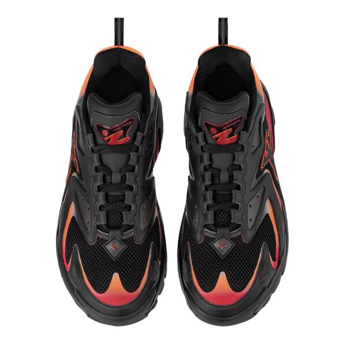 Louis Vuitton Louis Vuitton Runner Tatic Sneaker Black Red | Grailed