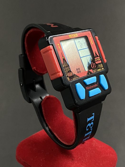 Vintage Rare Vintage ZEON Nintendo Tetris GAME Digital Men’s Watch ...