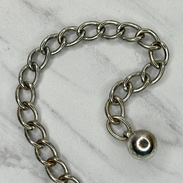 Chicos Chico's Chunky Silver Tone Metal Chain Link Belt OS One Size ...