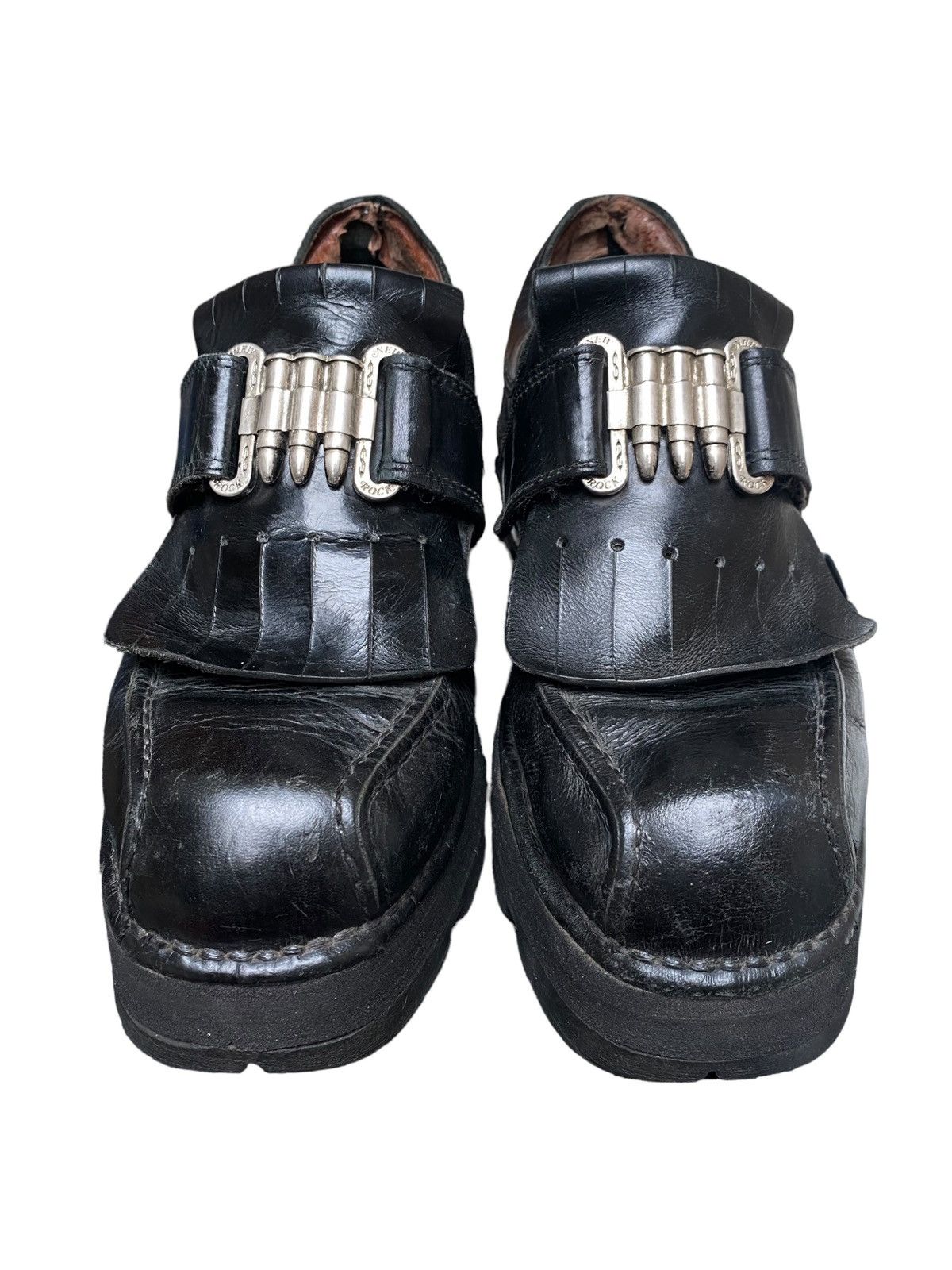 Avant Garde × New Rock × Vintage Rare vintage New Rock bullet leather ...