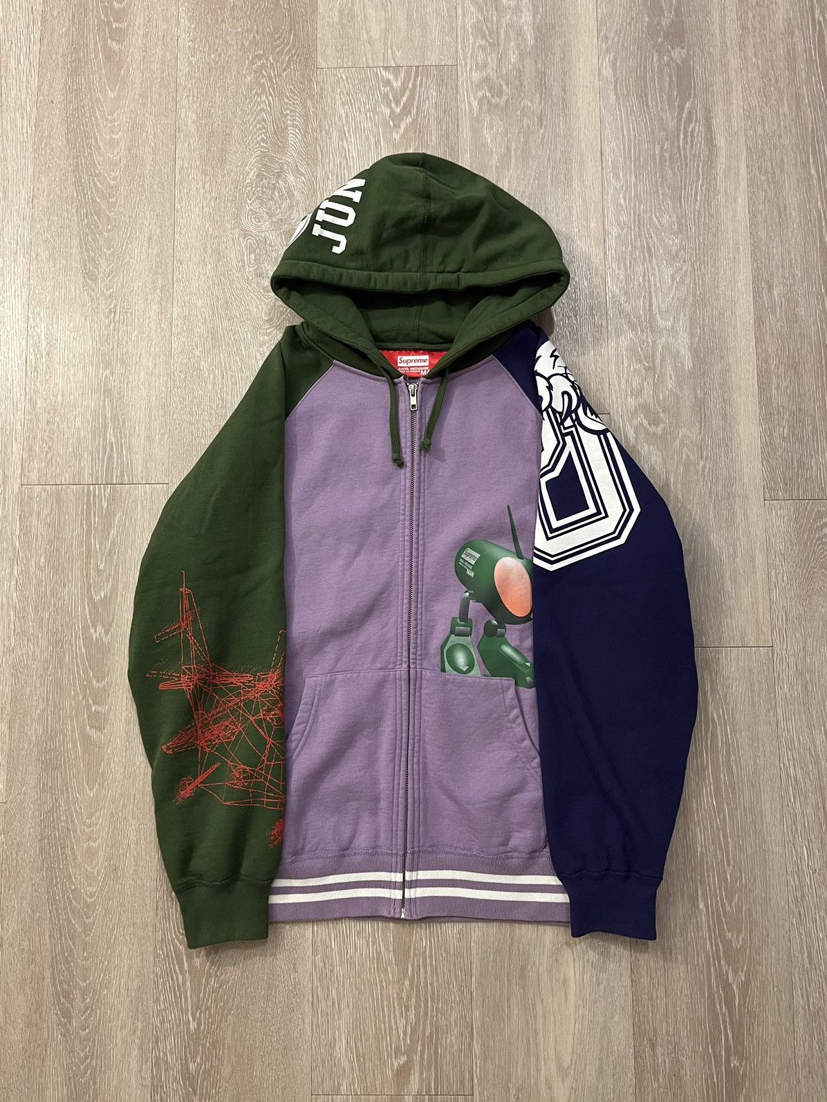 Comme des Garcons × Junya Watanabe × Supreme Junya Watanabe x Supreme Zip-Up Hoodie | Grailed