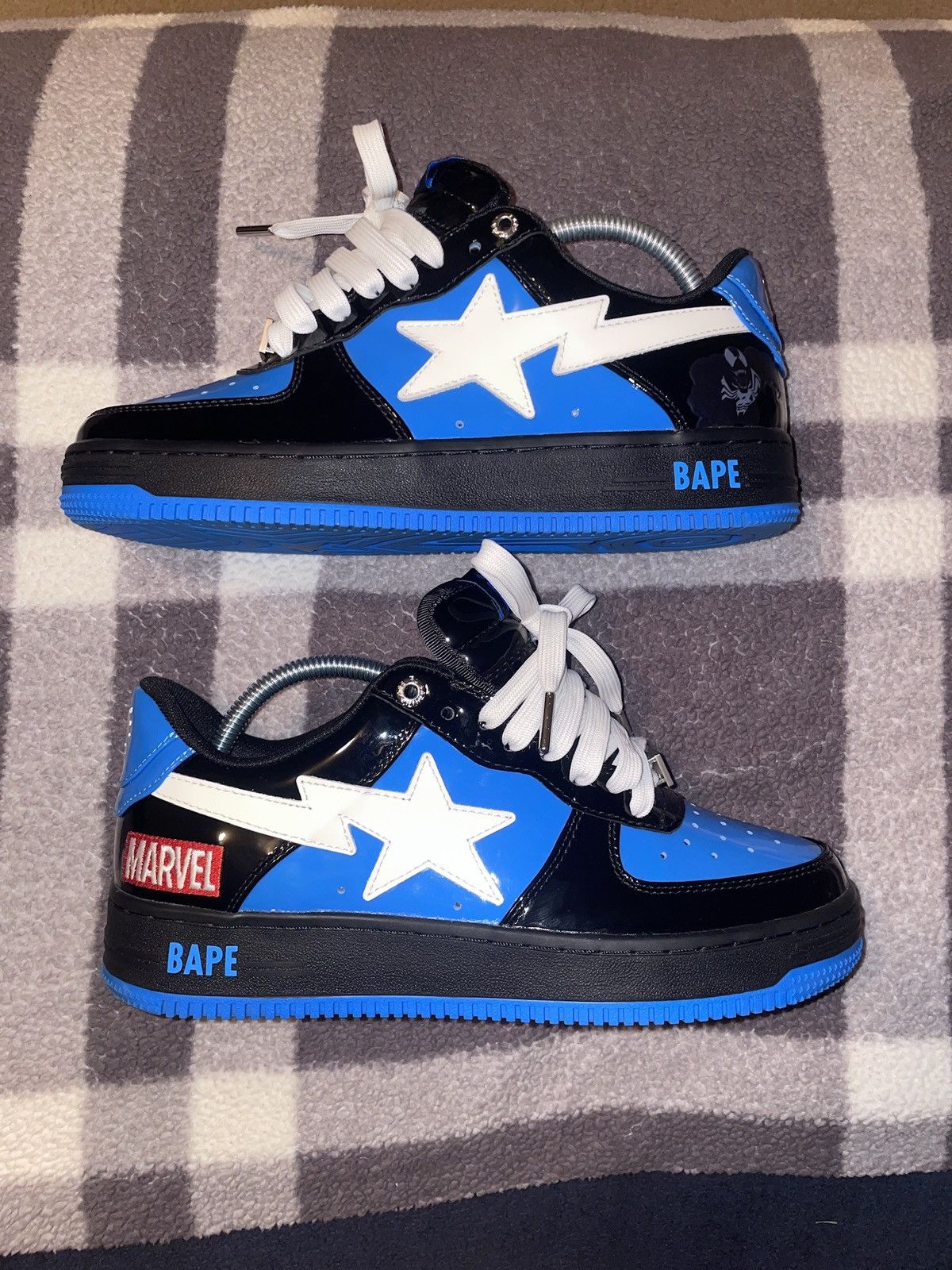 Bape × Marvel Comics Bape x Marvel Venom Bapesta | Grailed