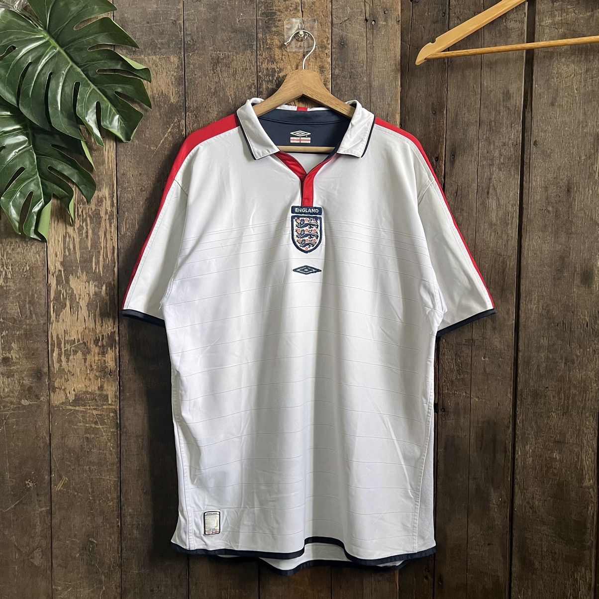 Soccer Jersey × Umbro × Vintage England Home 2003-2005 Reversible Umbro ...