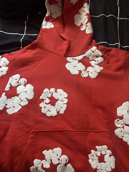 DENIM TEARS Red Denim Tears Hoodie | Grailed