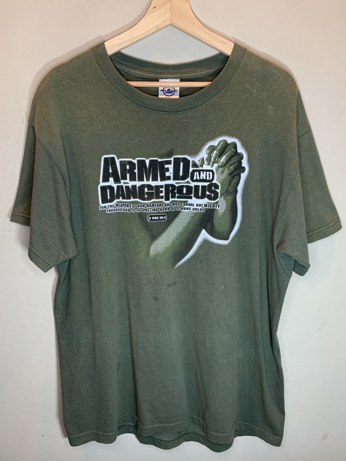 Vintage *RARE* Vintage Armed & Dangerous Jesus Christ Kerusso Shirt ...