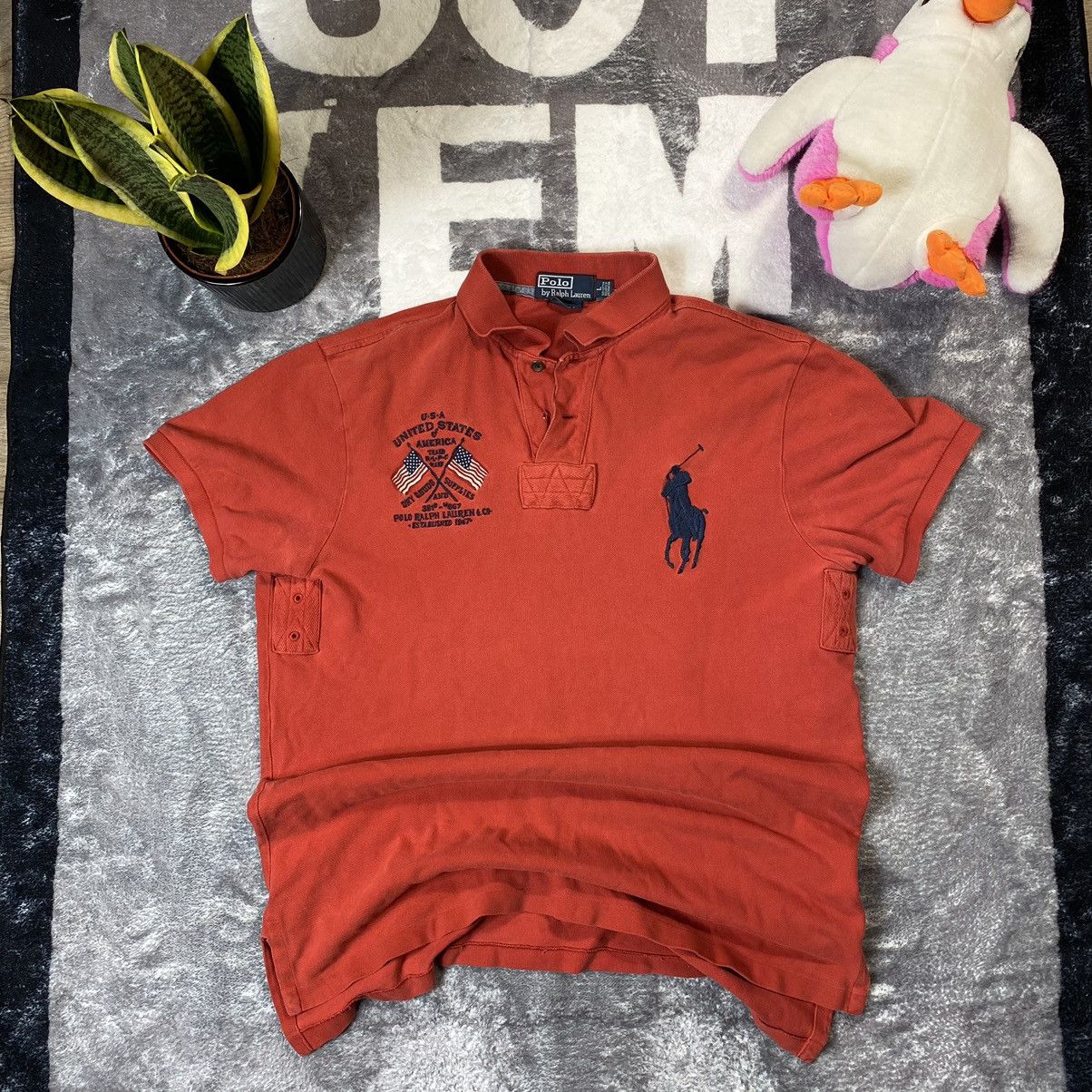 Polo Ralph Lauren VINTAGE POLO RALPH LAUREN USA BIG PONY RUGBY CHIEF KEEF 90S | Grailed