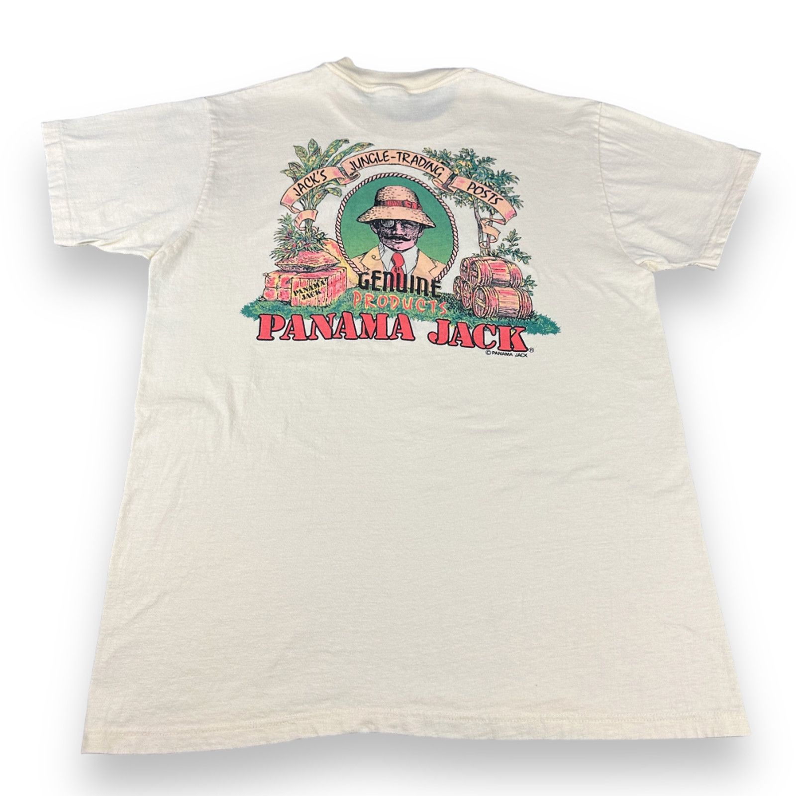 Panama Jack × Vintage Vintage 80s Panama Jack Jungle Trading Post T ...
