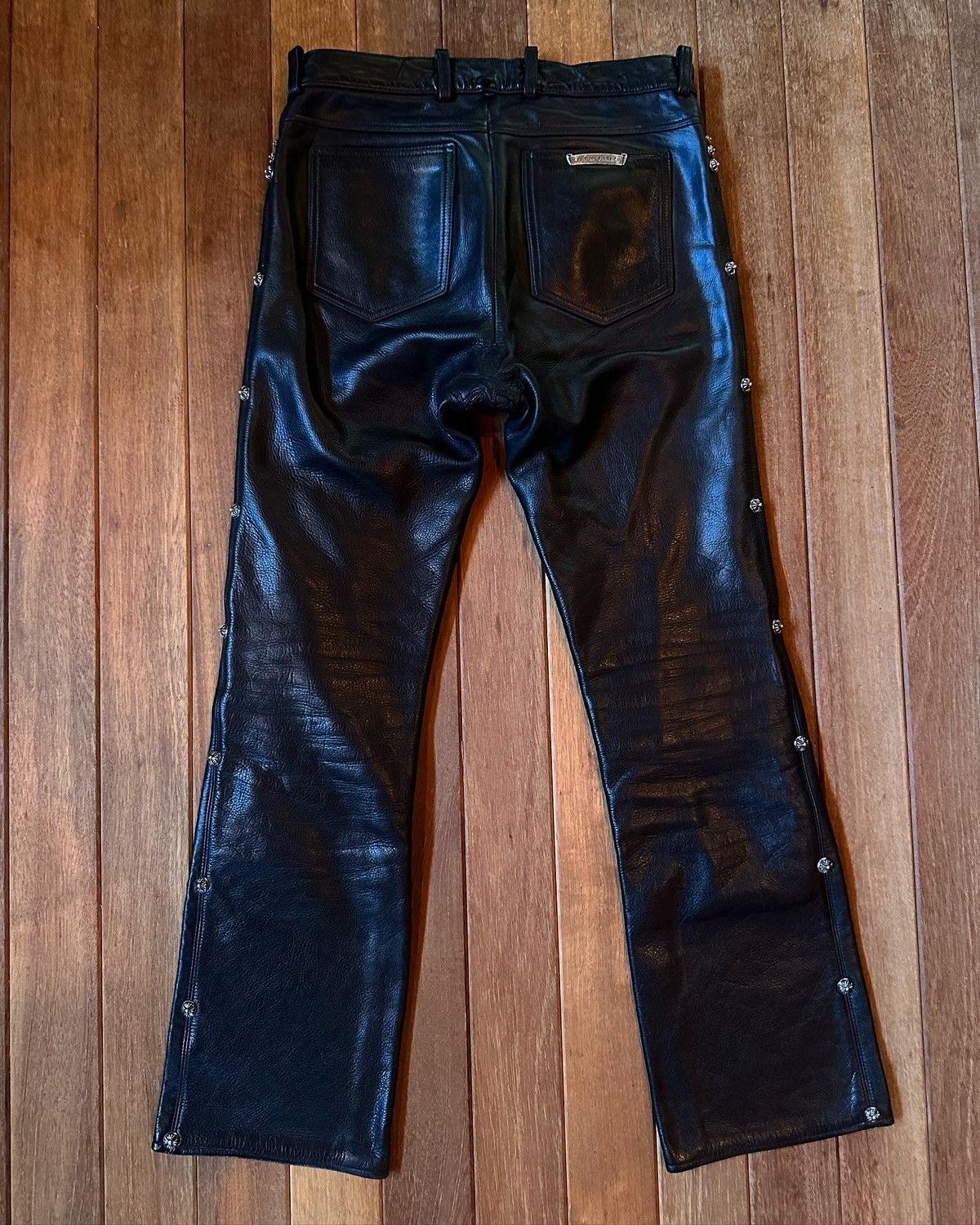 Chrome Hearts VIP Special Order Leather Pants | Grailed