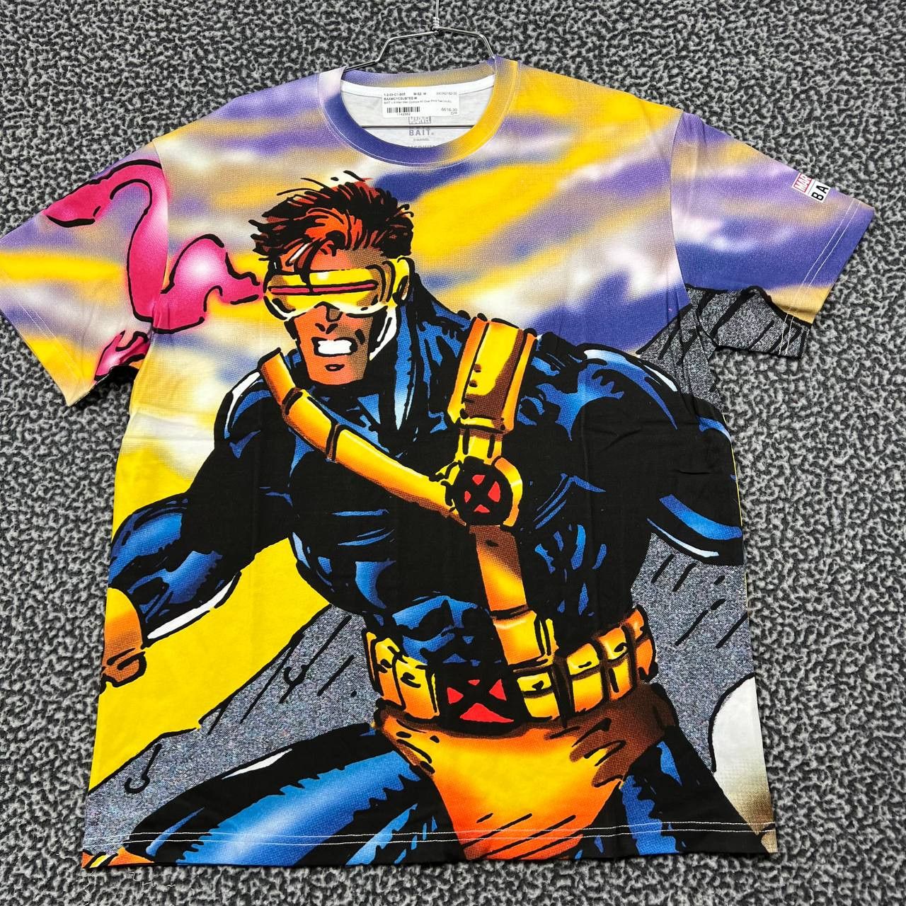Marvel Comics X-Men Cyclops Oversized Shirt Medium All Over Print Retro ...