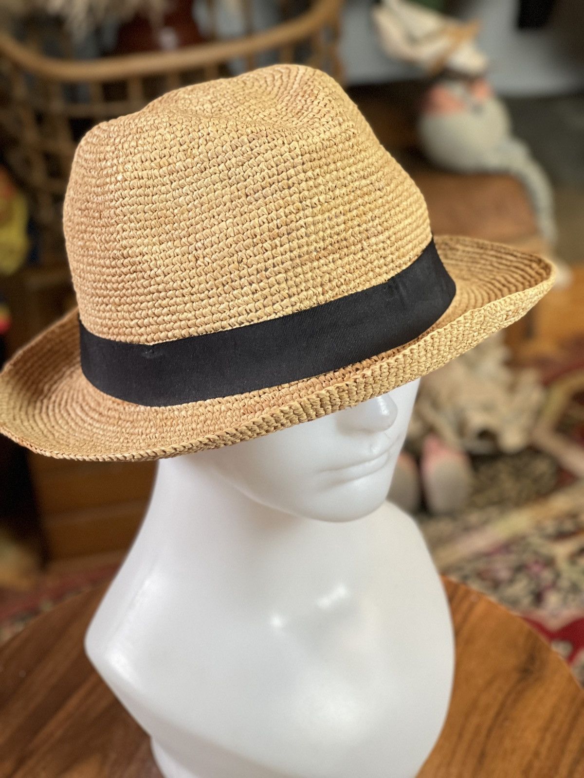 Muji Muji Trilby Hat Straw Hat Vintage Hat Size 55-57.5 cm | Grailed