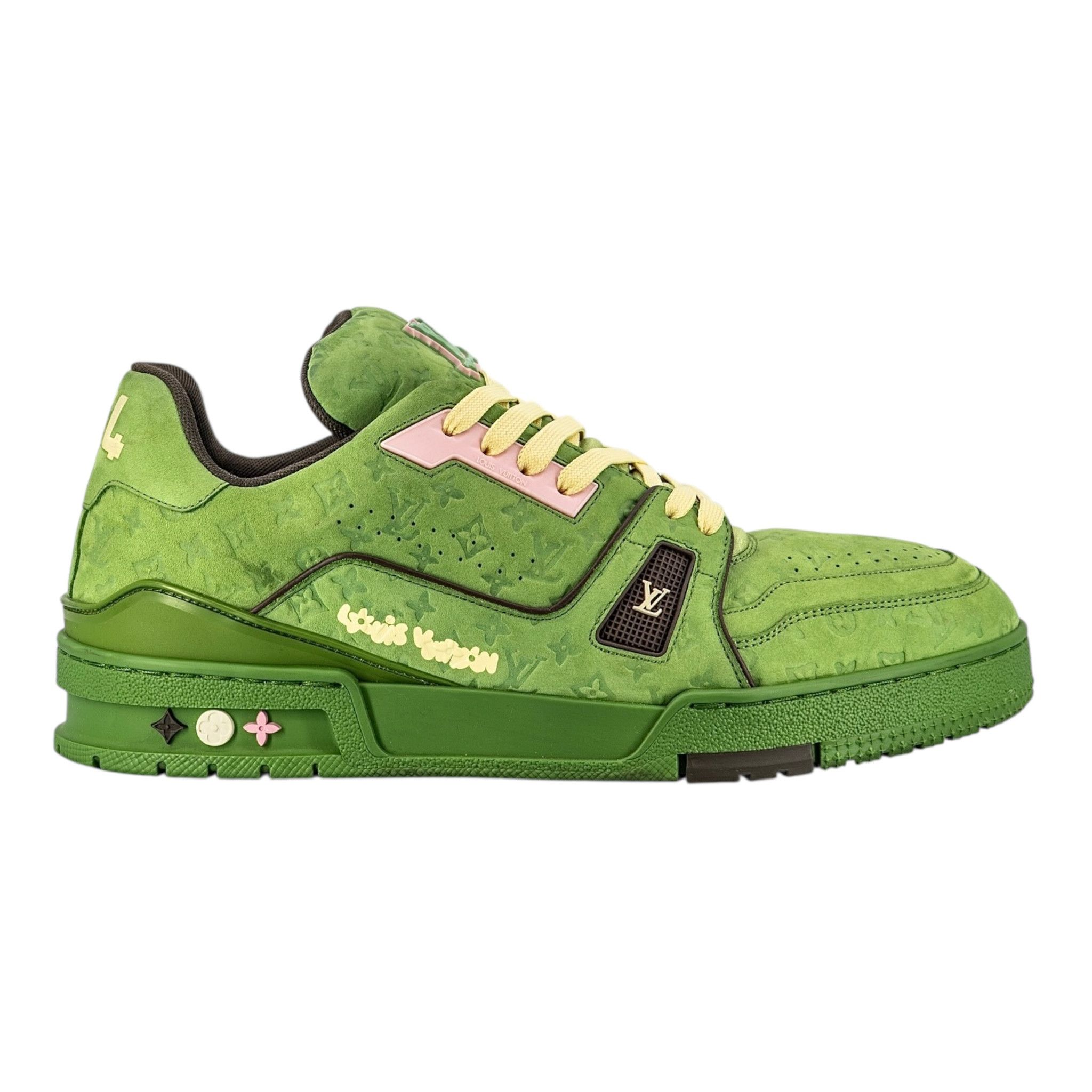 Louis Vuitton x Tyler The Creator LV Trainer Green Pink Multi | Grailed