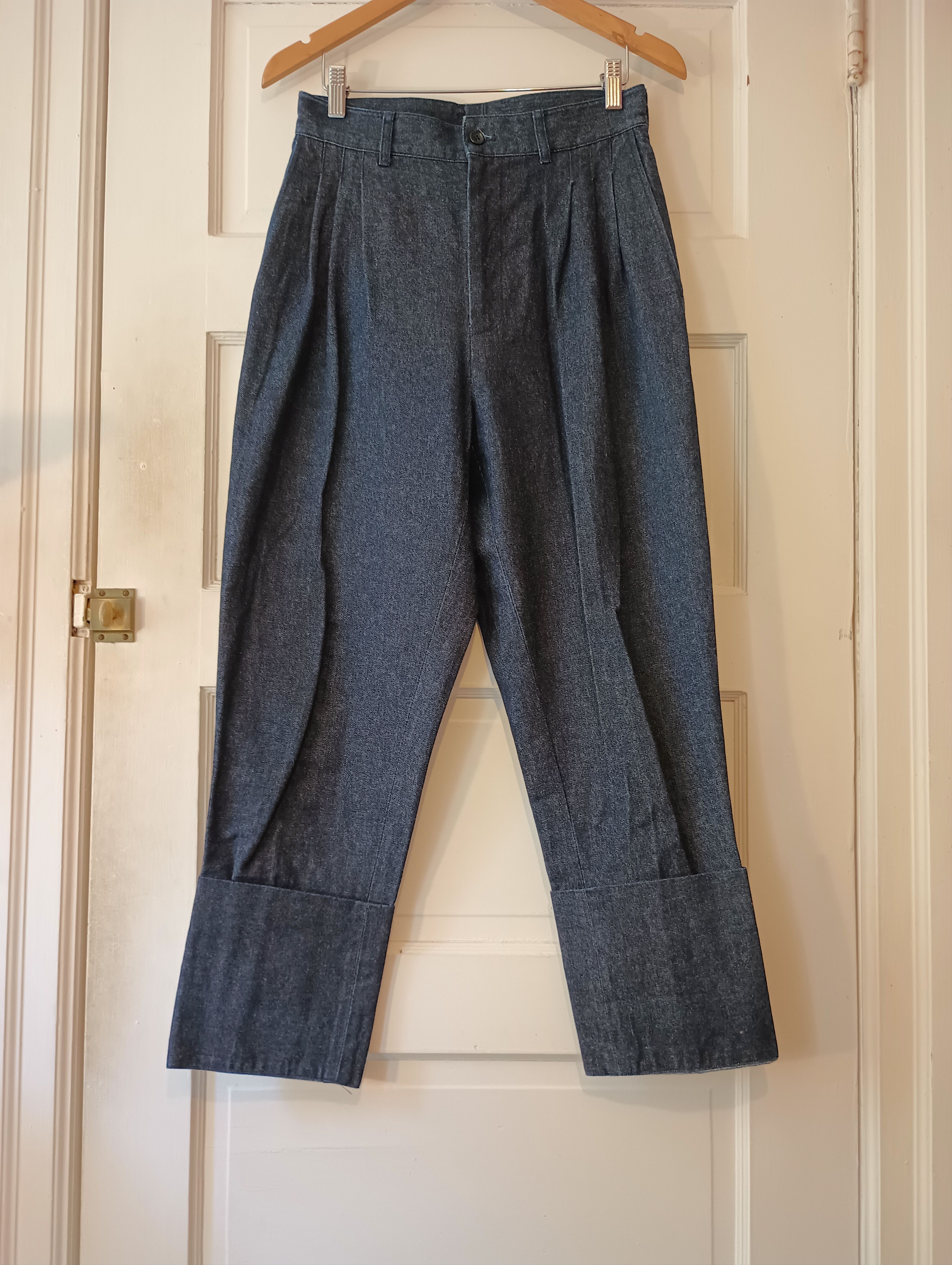 Japanese Brand Gen Izawa cuffed Denim pants | Grailed