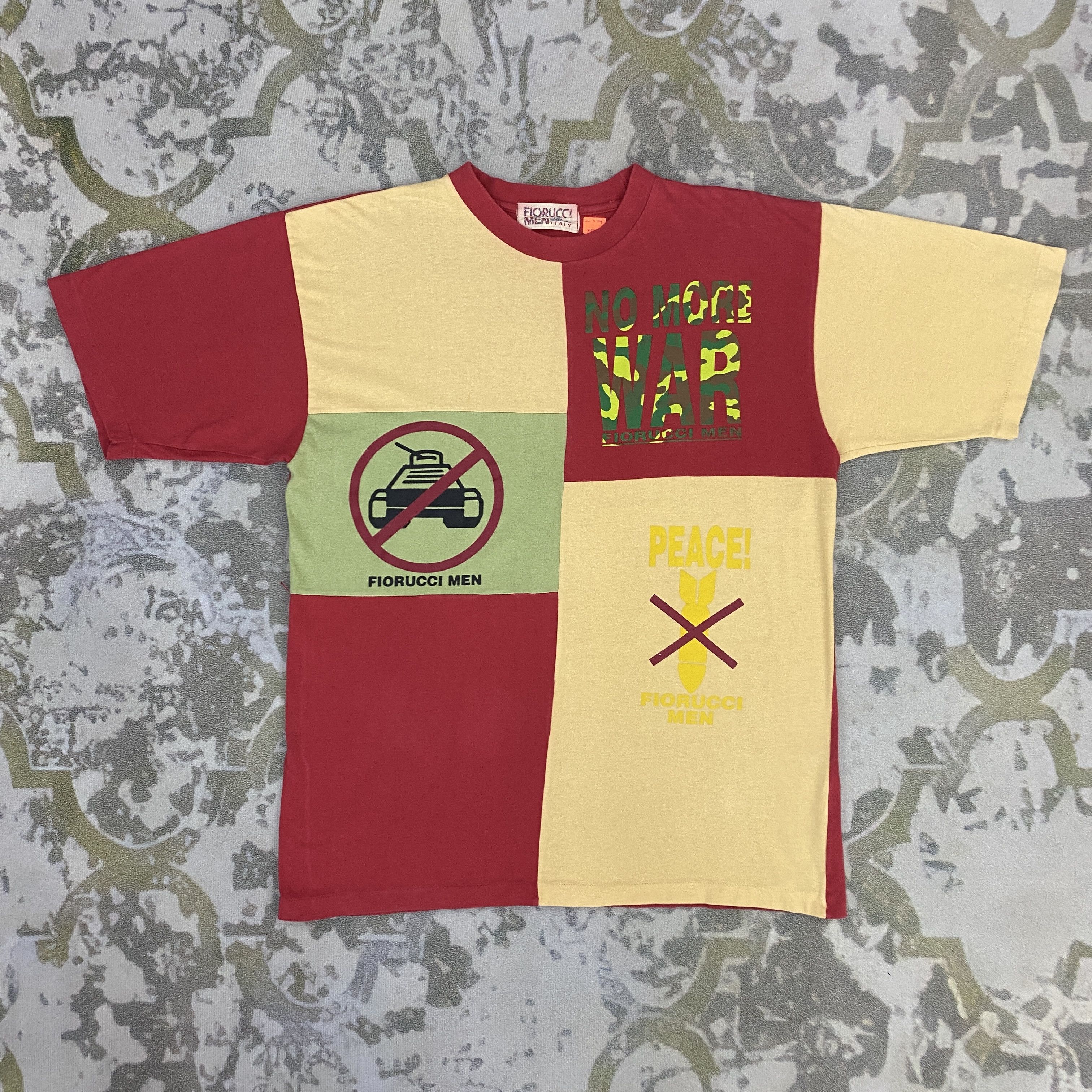 Fiorucci Vintage No More War Fiorucci Men t-shirt - K047 | Grailed