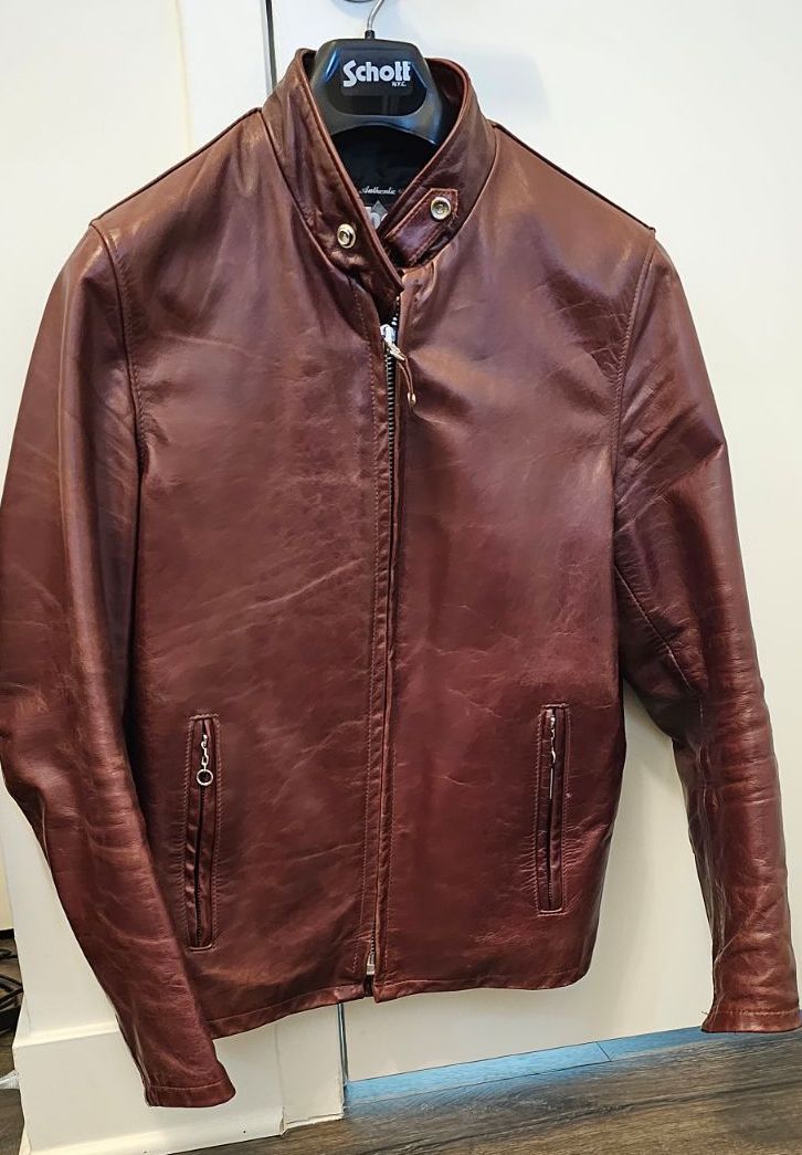 Schott Schott Cowhide Casual Racer Leather Jacket | Grailed