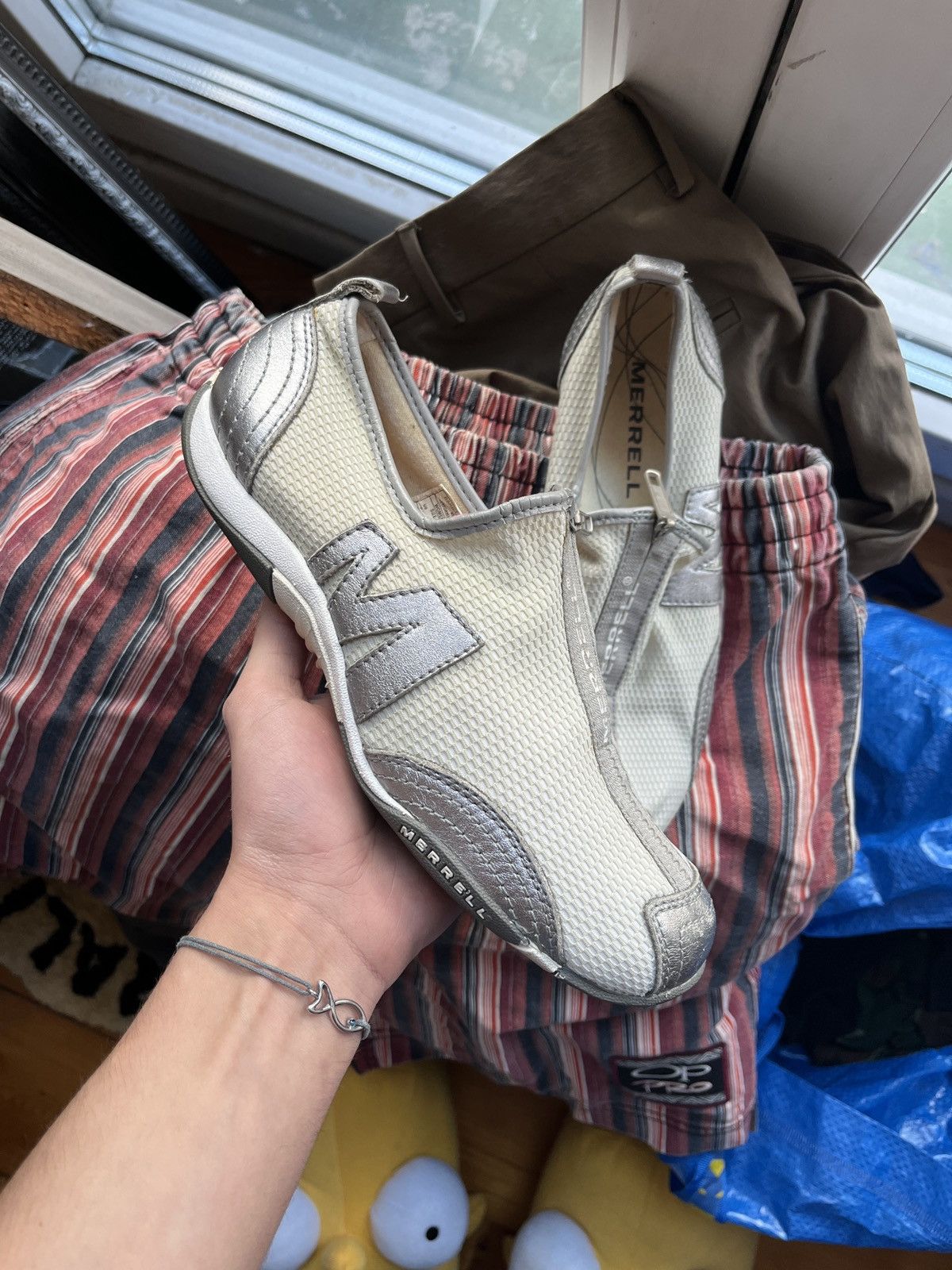 Japanese Brand × Merrell Silver Merrell Mule Barefoot Waterproof ...