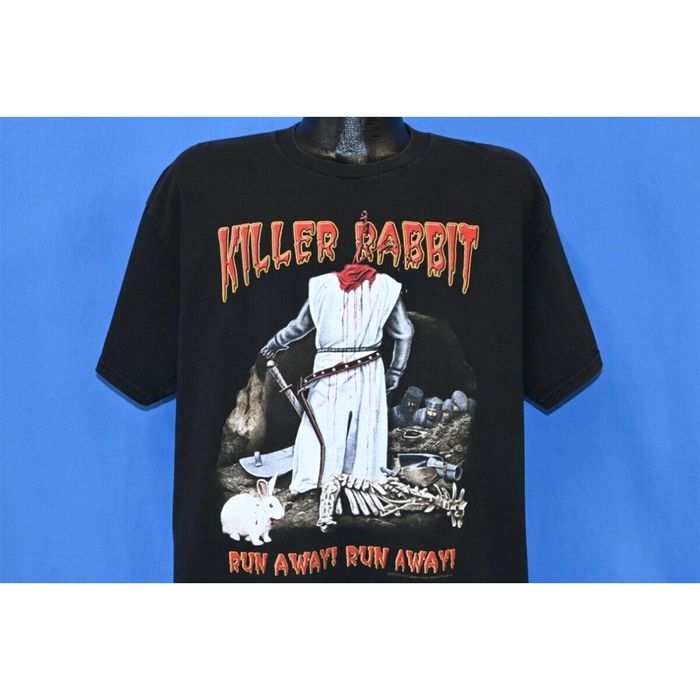 Delta vtg Y2K MONTY PYTHON HOLY GRAIL KILLER RABBIT RUN AWAY! MOVIE ...