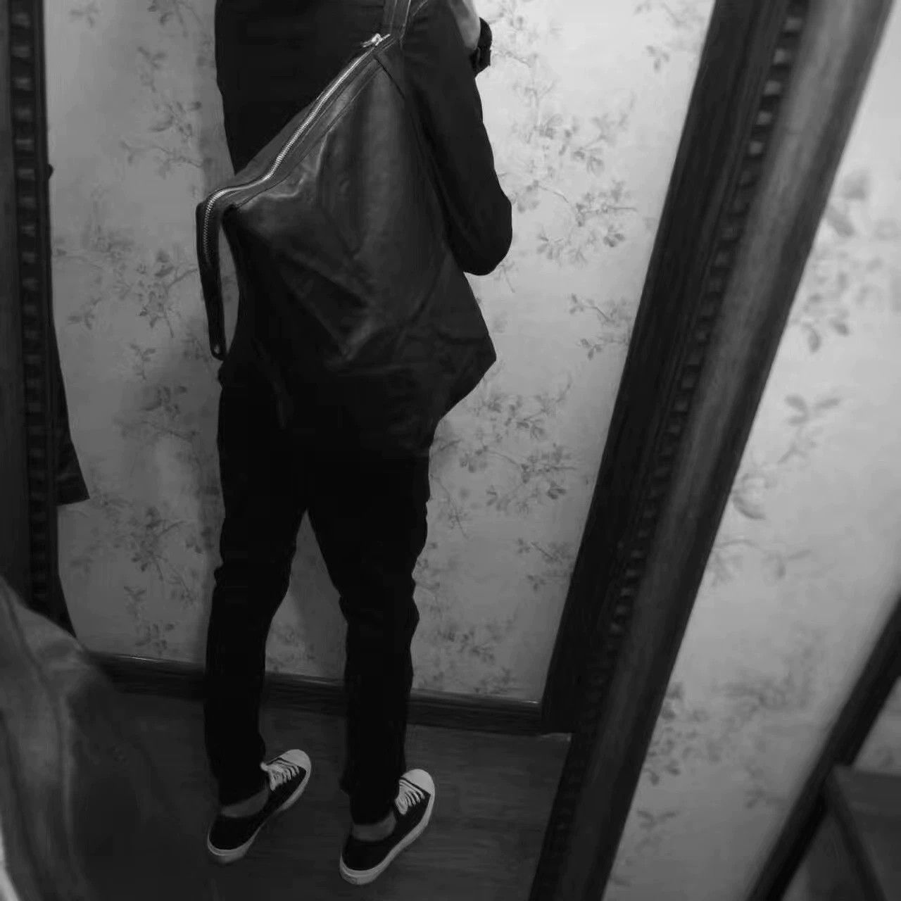 Rick Owens Rick Owens all-horse-skin, pure black and w -DMC | Grailed