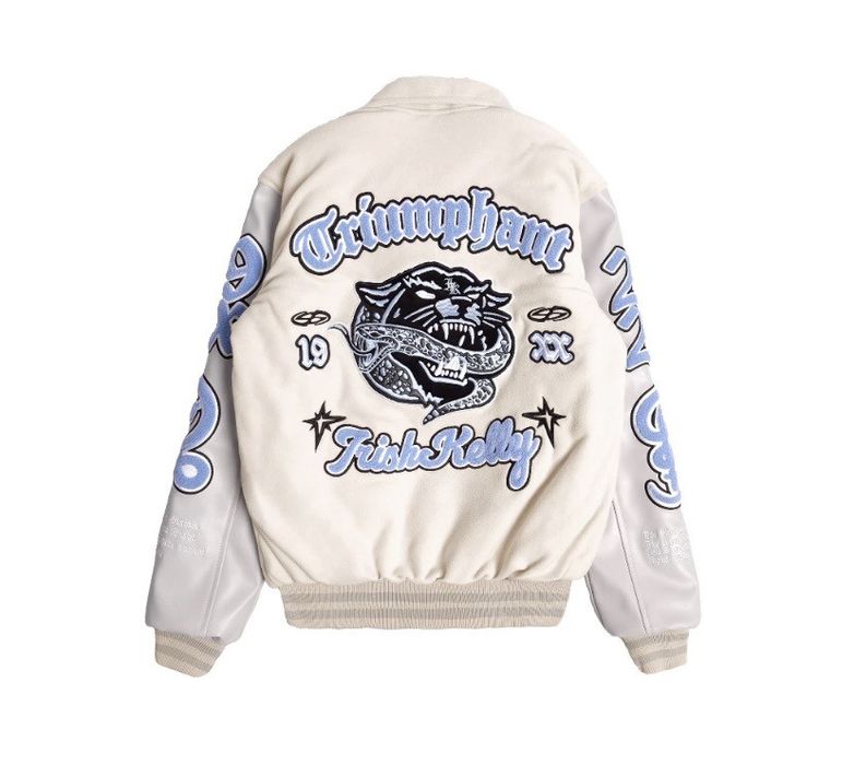 Varsity Irish Kelly TRIUMPHANT Varsity Jacket | Jaket Varsity Cream ...