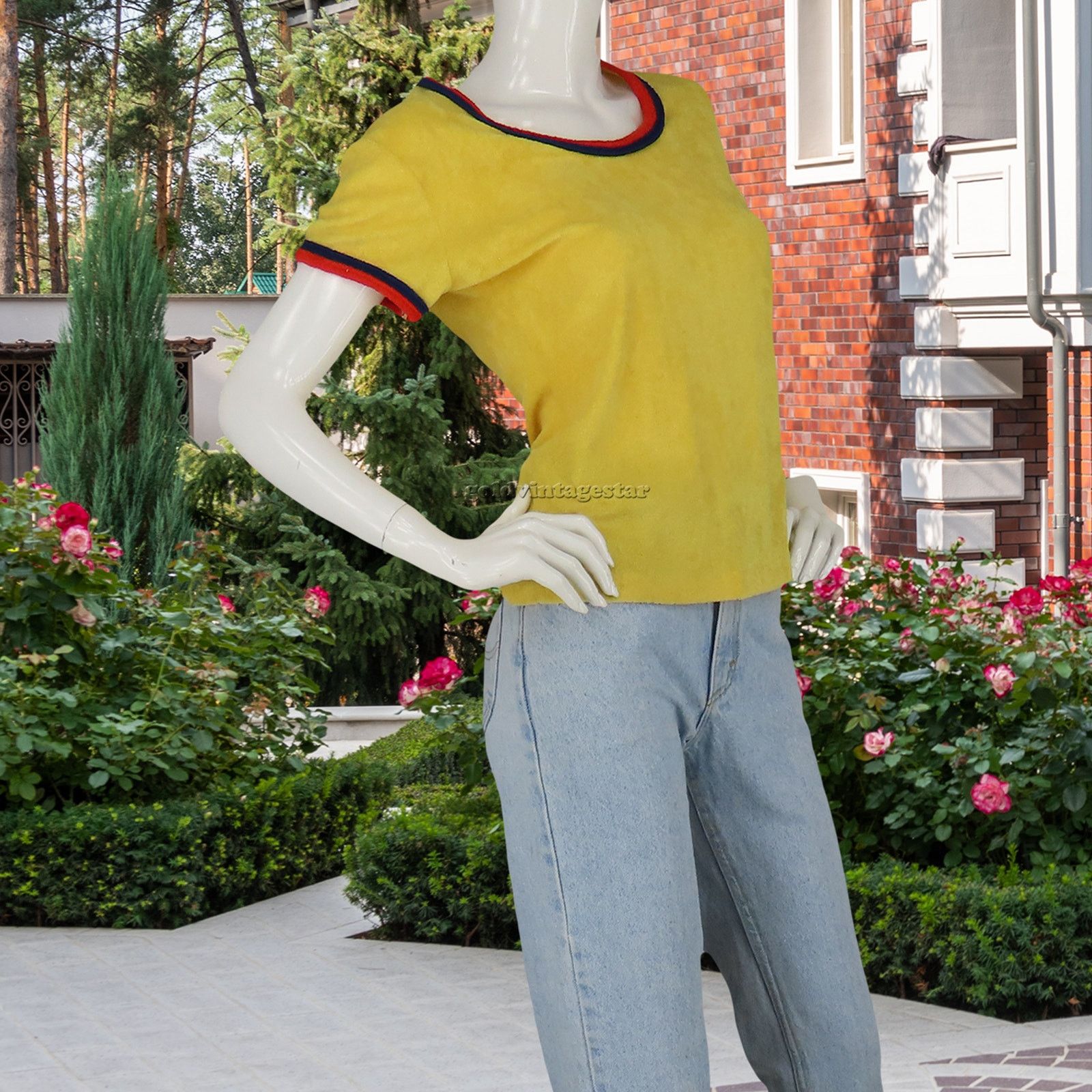 Other 70s Vintage Terry Cloth Ringer Top S | Grailed