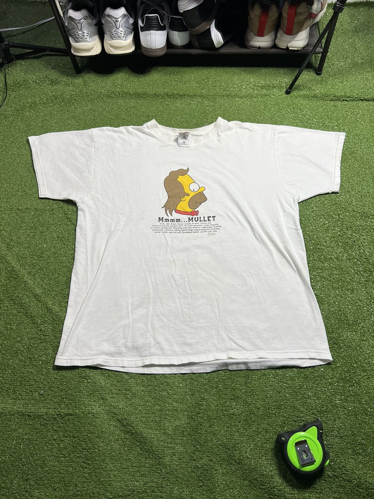 Vintage vintage the simpsons homer mullet joke television tv show | Grailed