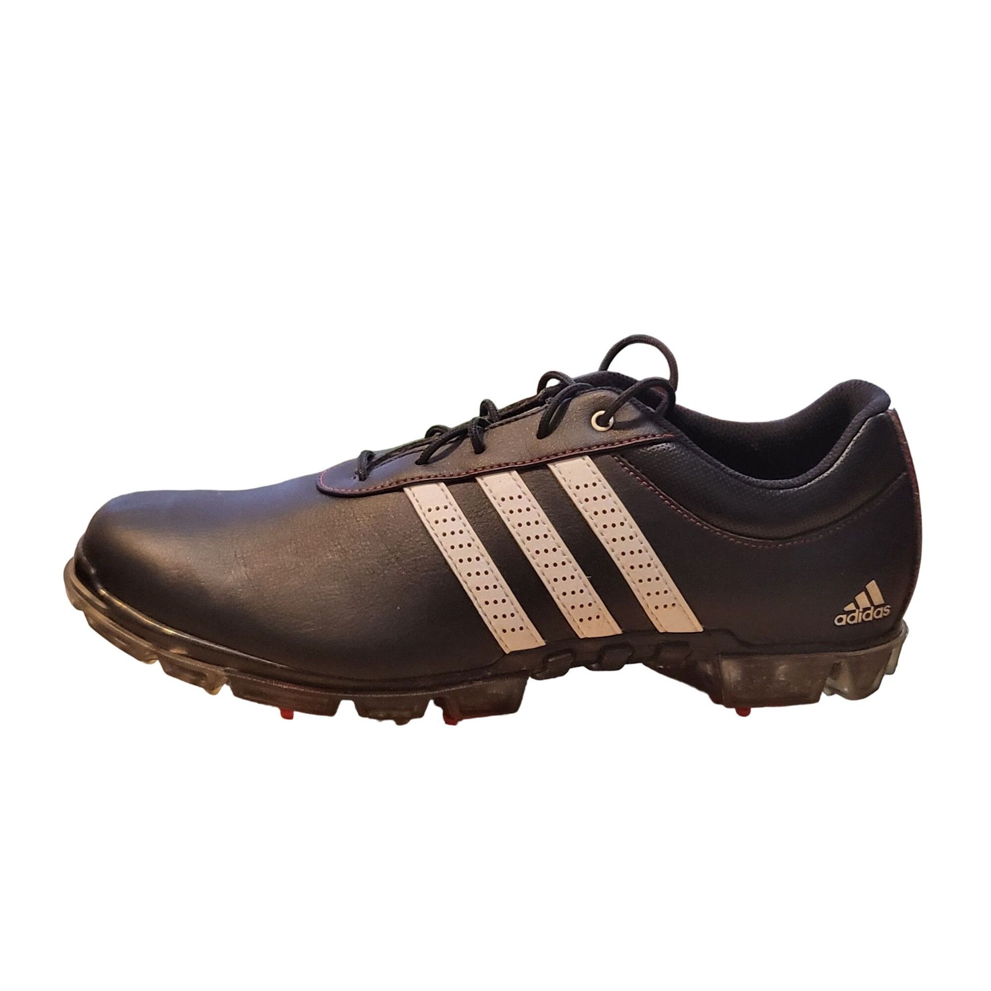 Adidas Adidas Adipure Flex Golf Shoes Men Sz 9 Black White Spikes S ...