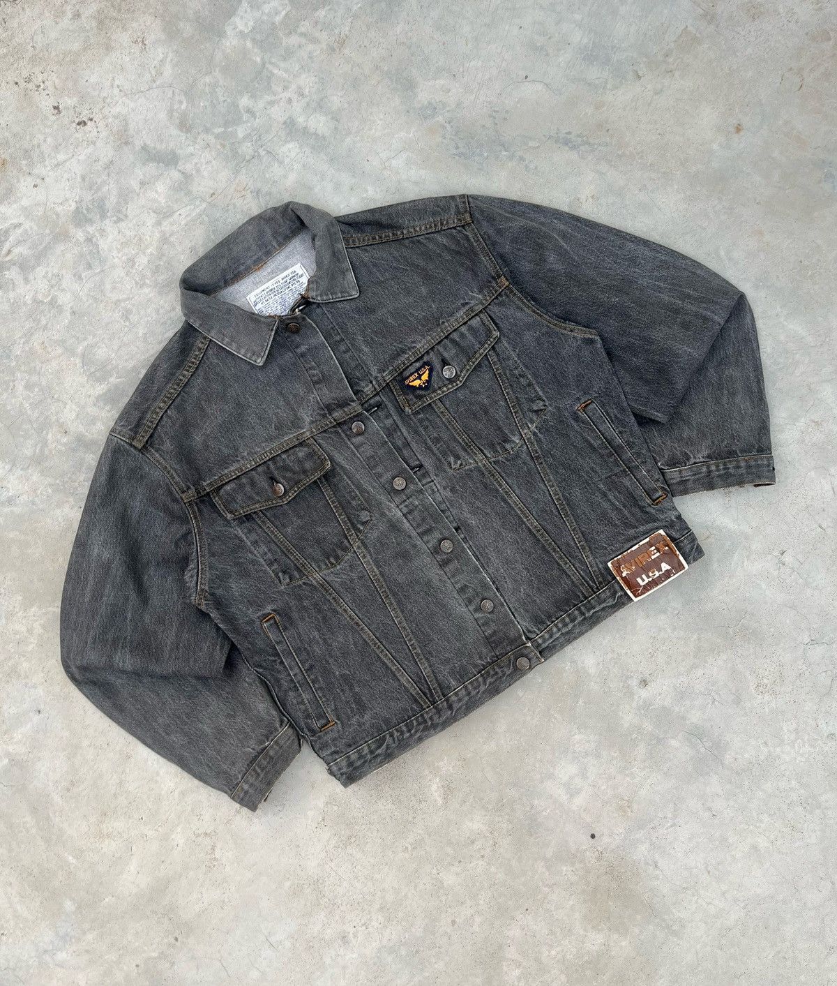 Avirex × Avirex Varsity Jacket × Vintage RARE VINTAGE AVIREX DENIM ...