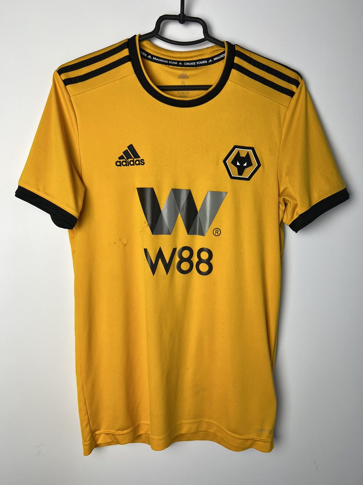 Adidas × Vintage Wolves 2018 2019 Home Football Soccer Jersey Adidas ...