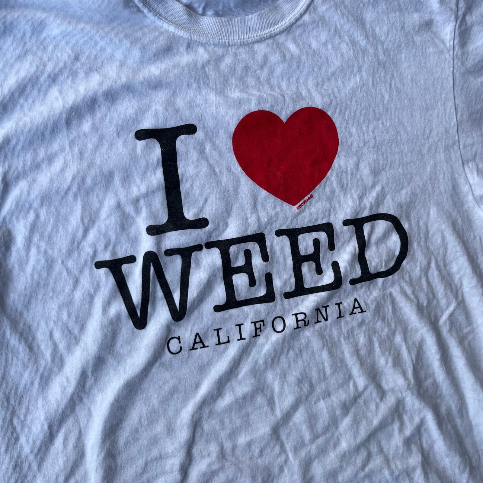 Vintage I HEART W33D WHITE SHIRT MEDIUM | Grailed