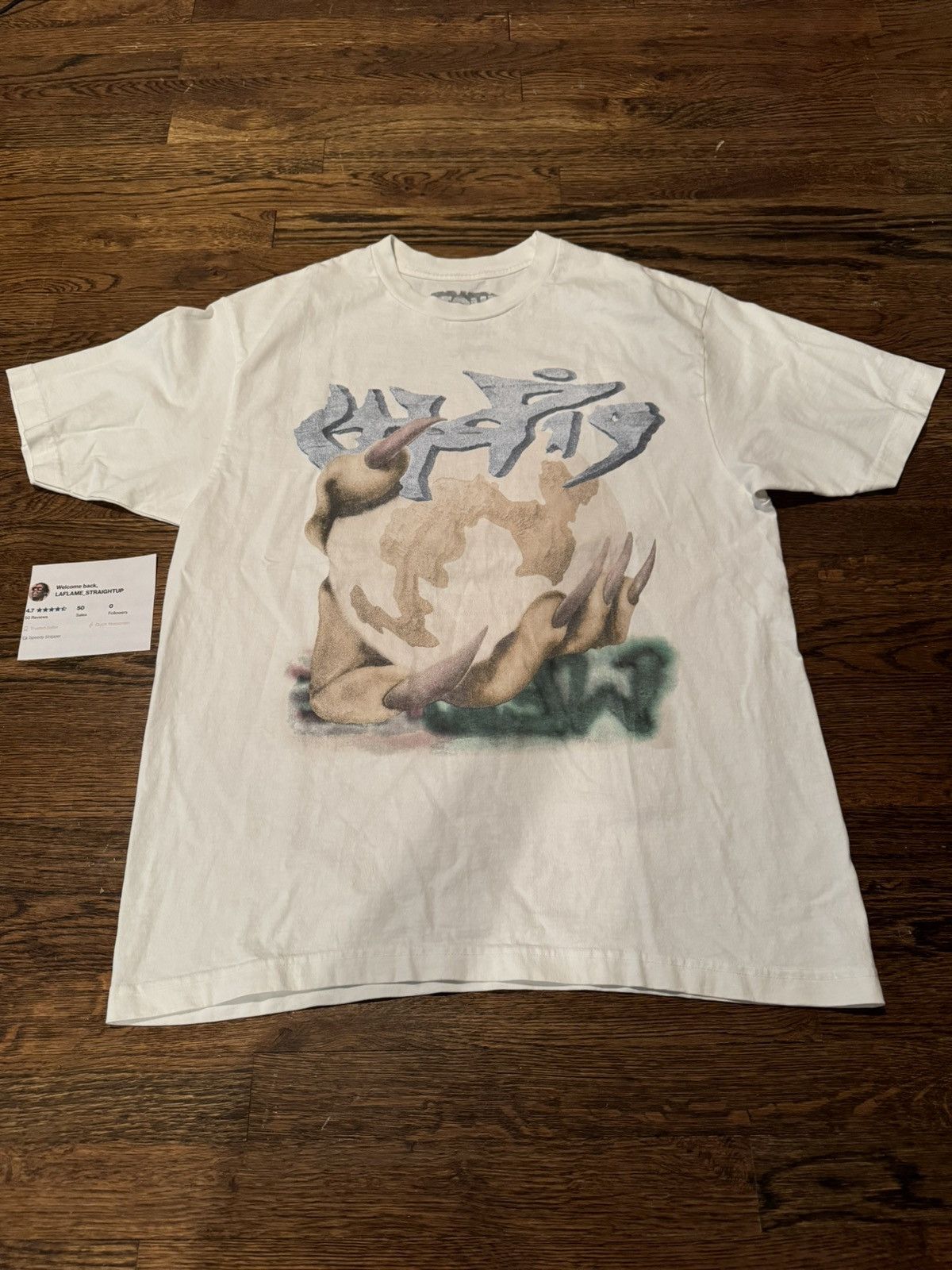 Travis Scott Utopia Metlife White Merch Tee Exclusive | Grailed