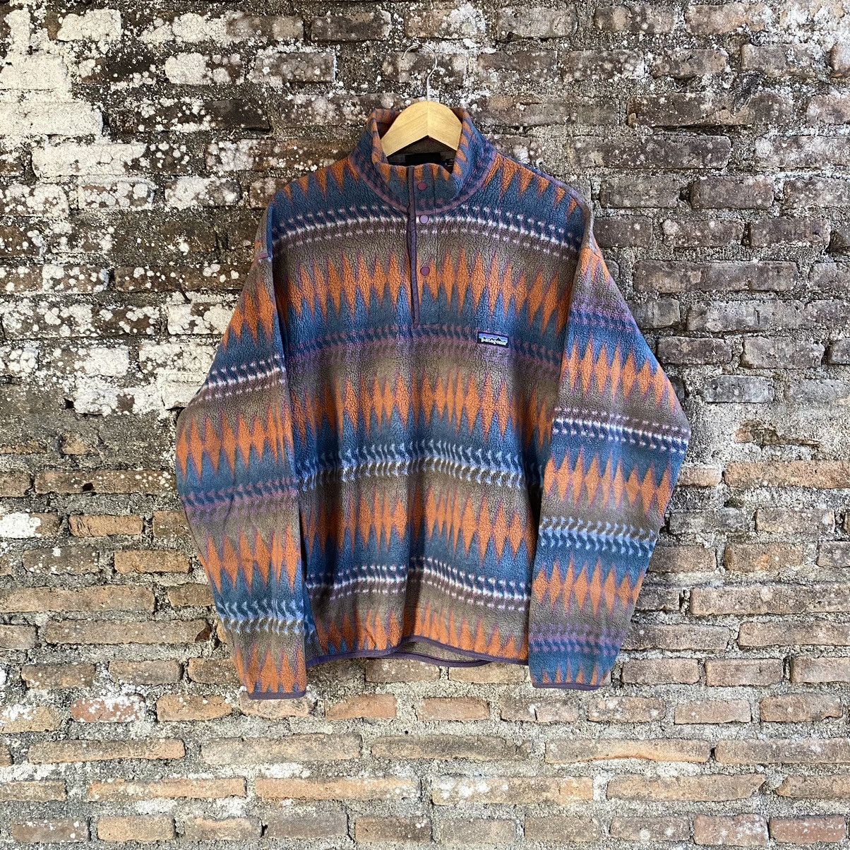 Patagonia × Vintage Vintage 90s Patagonia Synchilla Aztec Colorway ...