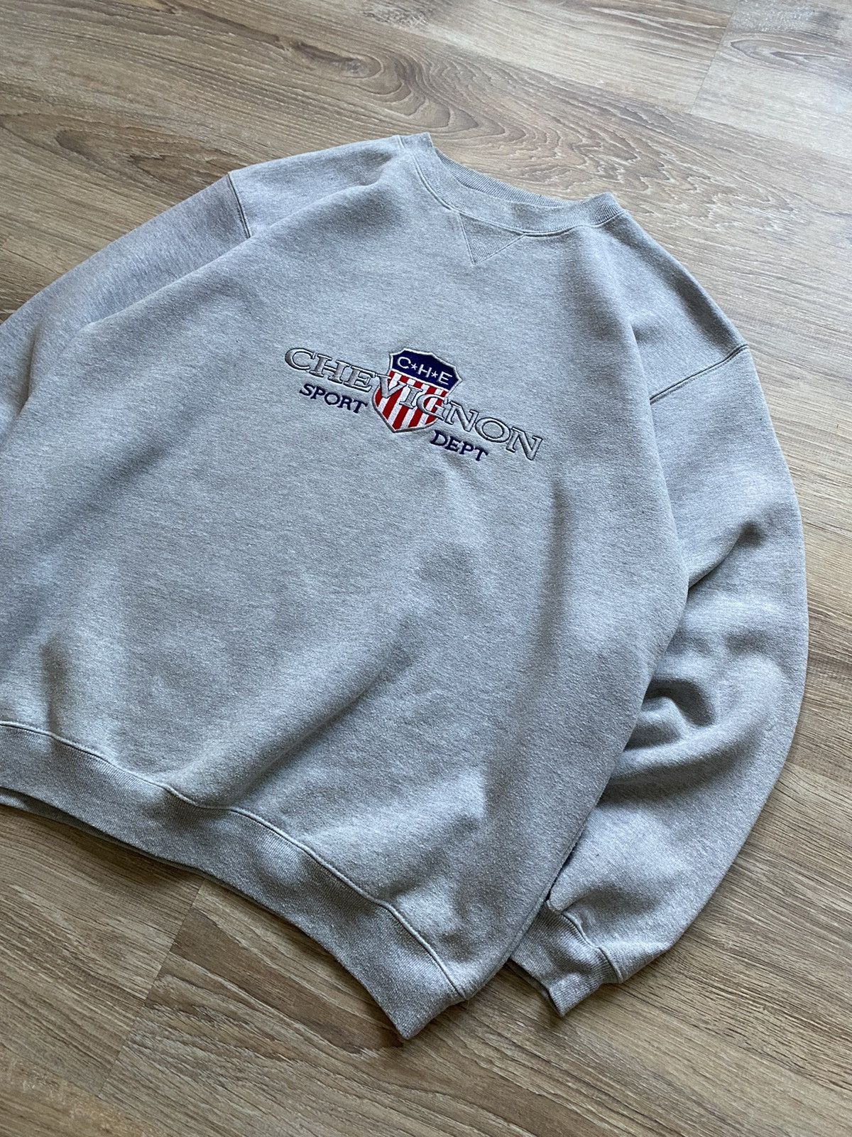 Chevignon × Streetwear × Vintage Vintage Chevignon Big Logo Sweatshirt ...