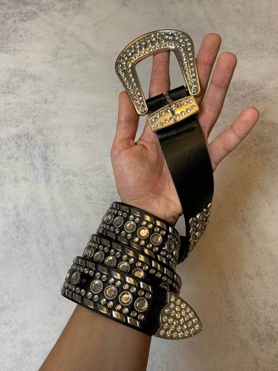 Streetwear ♦️RARE♦️ Y2K man Japanese brand shiny rap leather belt | Grailed