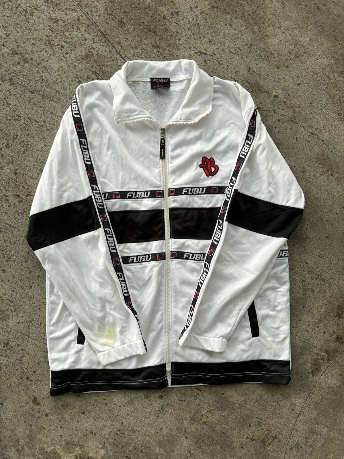 Fubu × Rap Tees × Streetwear FUBU SIDE TAPE JACKET | Grailed