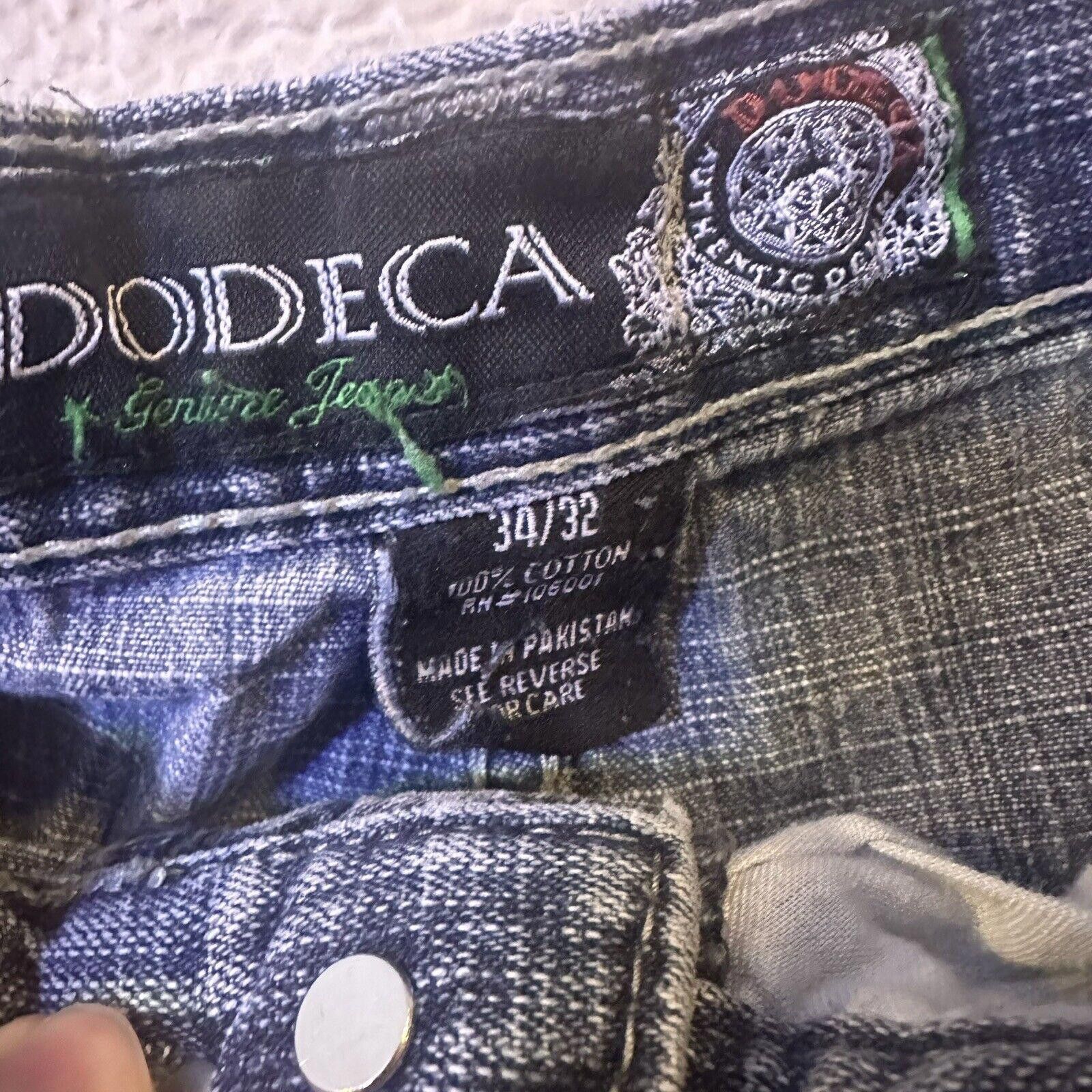 Designer Dodeca Baggy Hip Hop Straight Jeans Mens 34x32 Blue Den | Grailed
