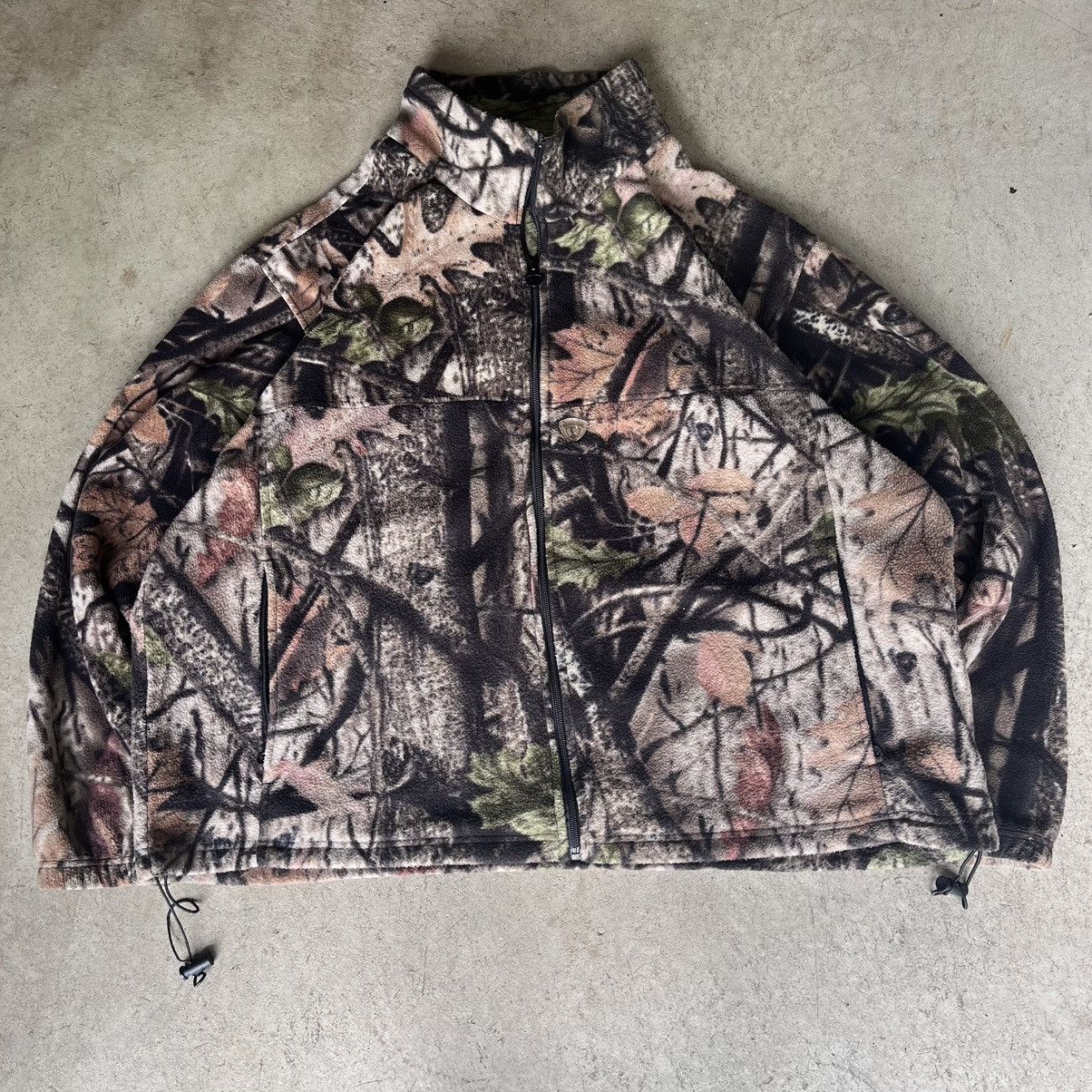 Realtree × Vintage SUPER BOXY Vintage Realtree Camo Full Zip Fleece ...