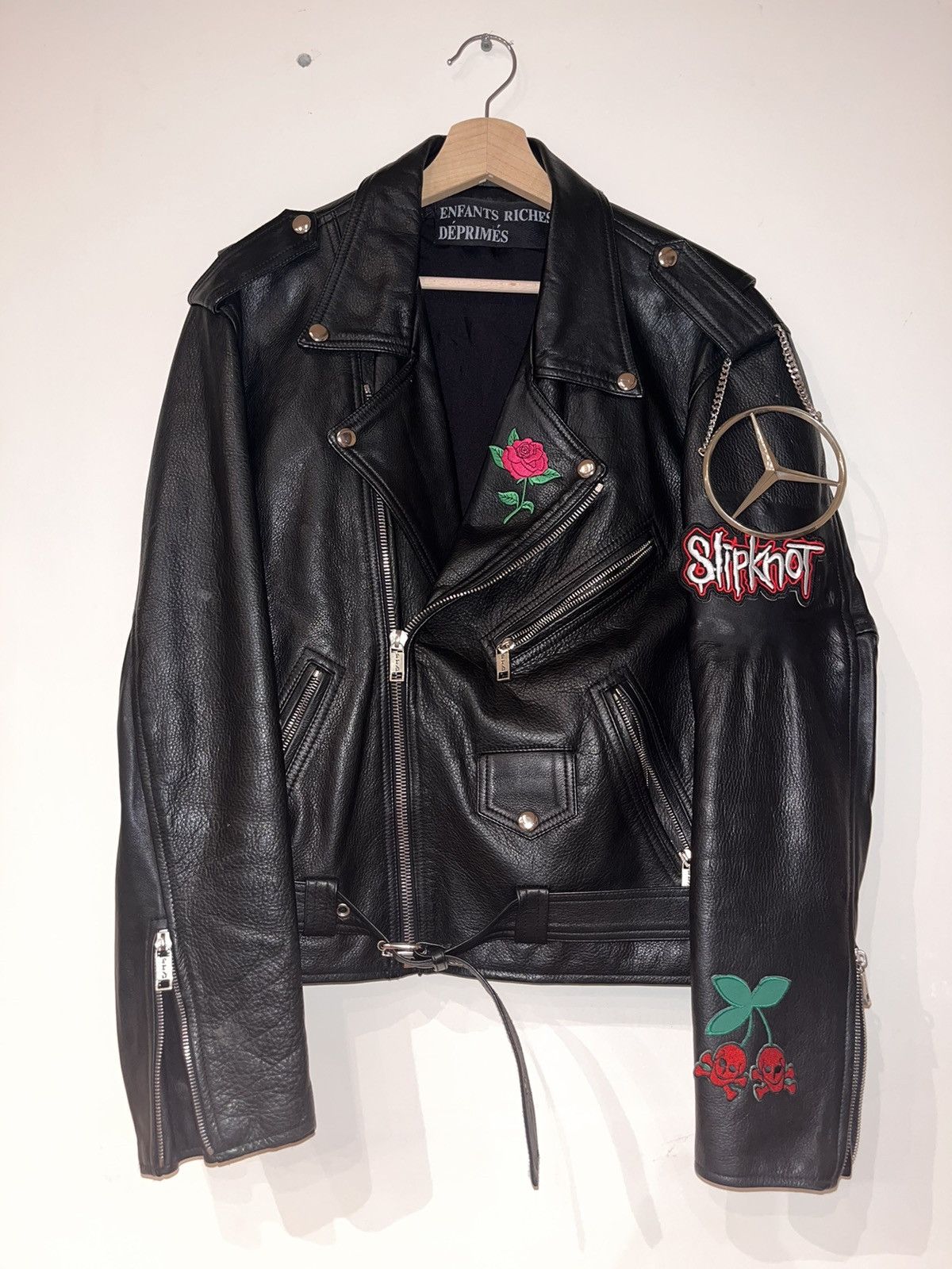 Enfants Riches Deprimes RARE ERD biker patched jacket | Grailed
