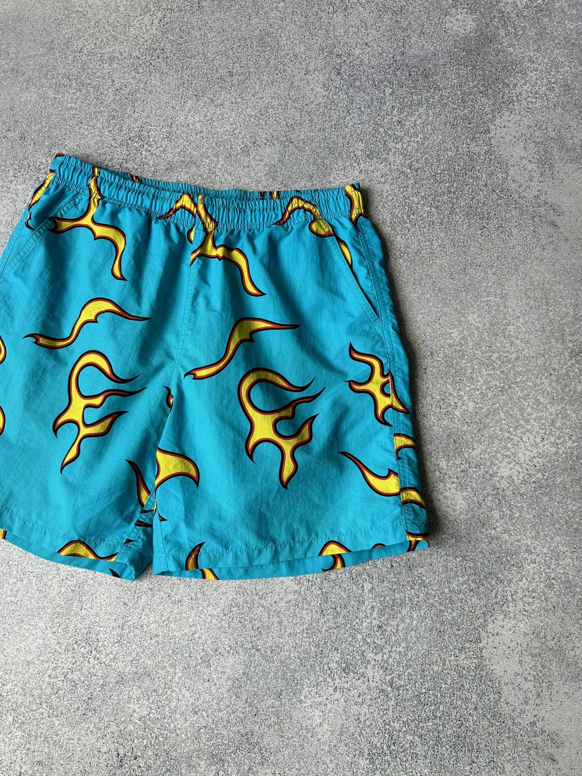 Vintage Vintage Golf Wang Tyler The Creator Blue Flame Shorts | Grailed