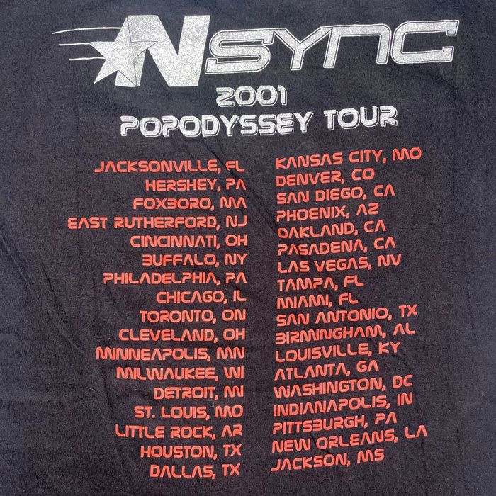 Vintage NSYNC 2001 PopOdyssey Tour Pop Music Boy Band T-shirt | Grailed