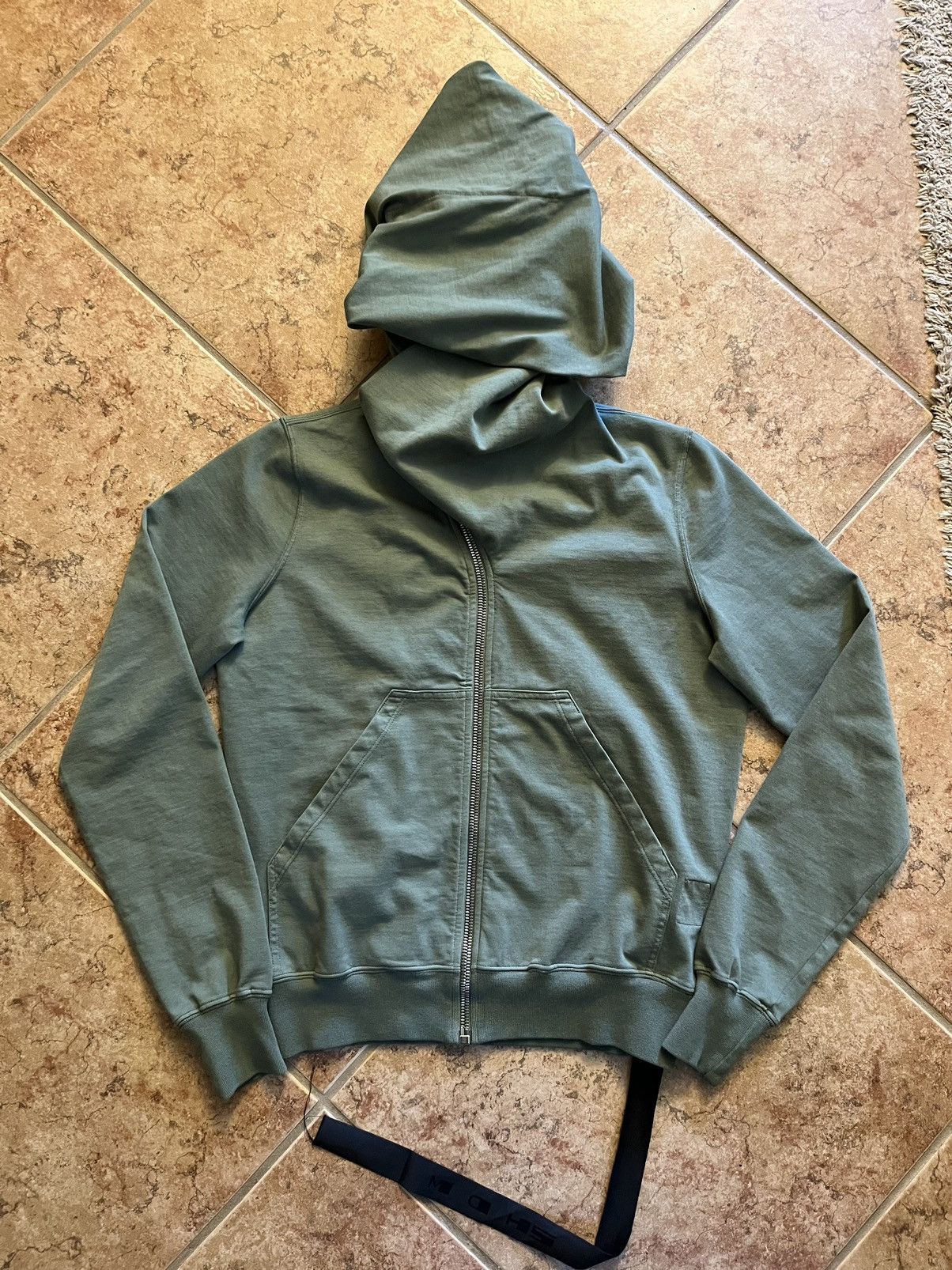 Rick Owens Drkshdw Rick Owen DRKSHDW Mountain-Wizard zip up hoodie ...