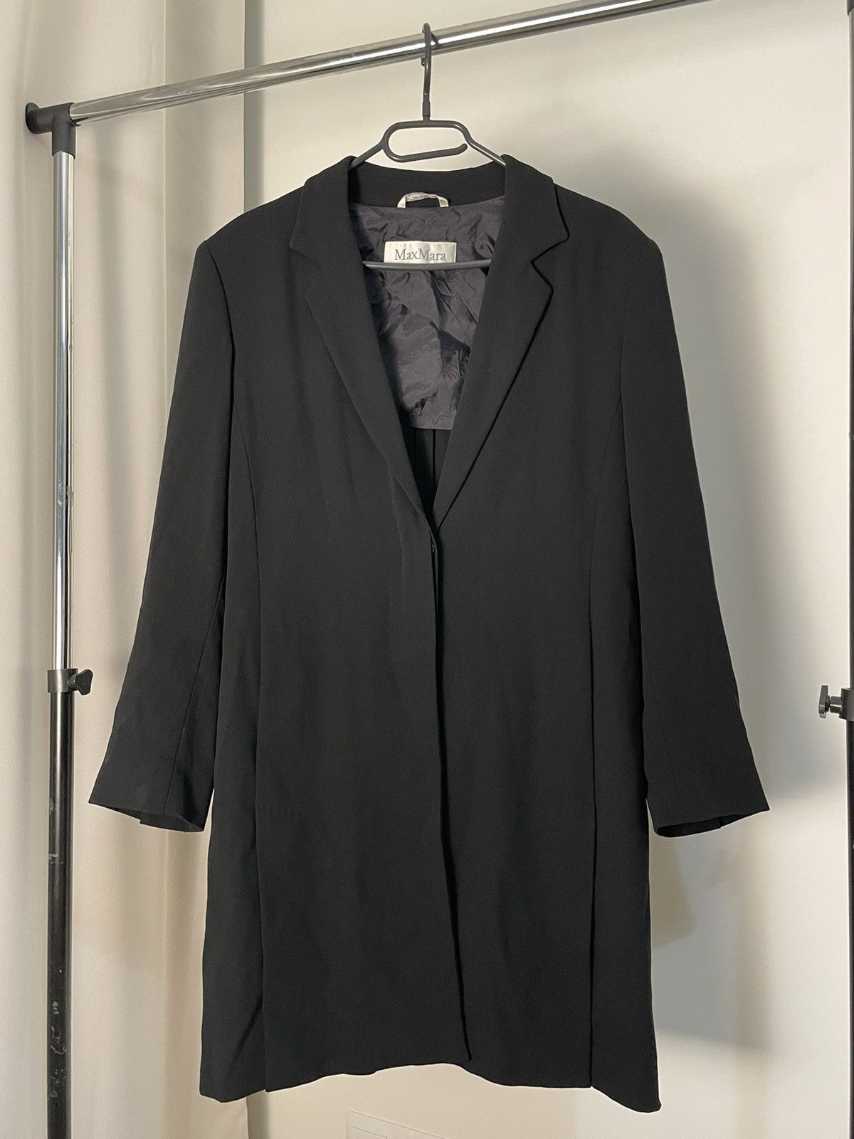 Designer × Max Mara × Vintage ULTIMATE BLACK MAX MARA JACKET MADE IN ...