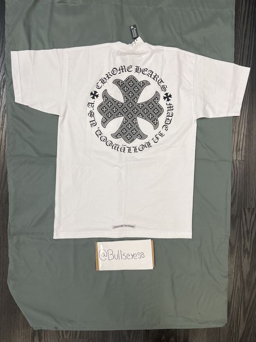 Chrome Hearts Chrome Hearts White Plus Cross White T-Shirt | Grailed